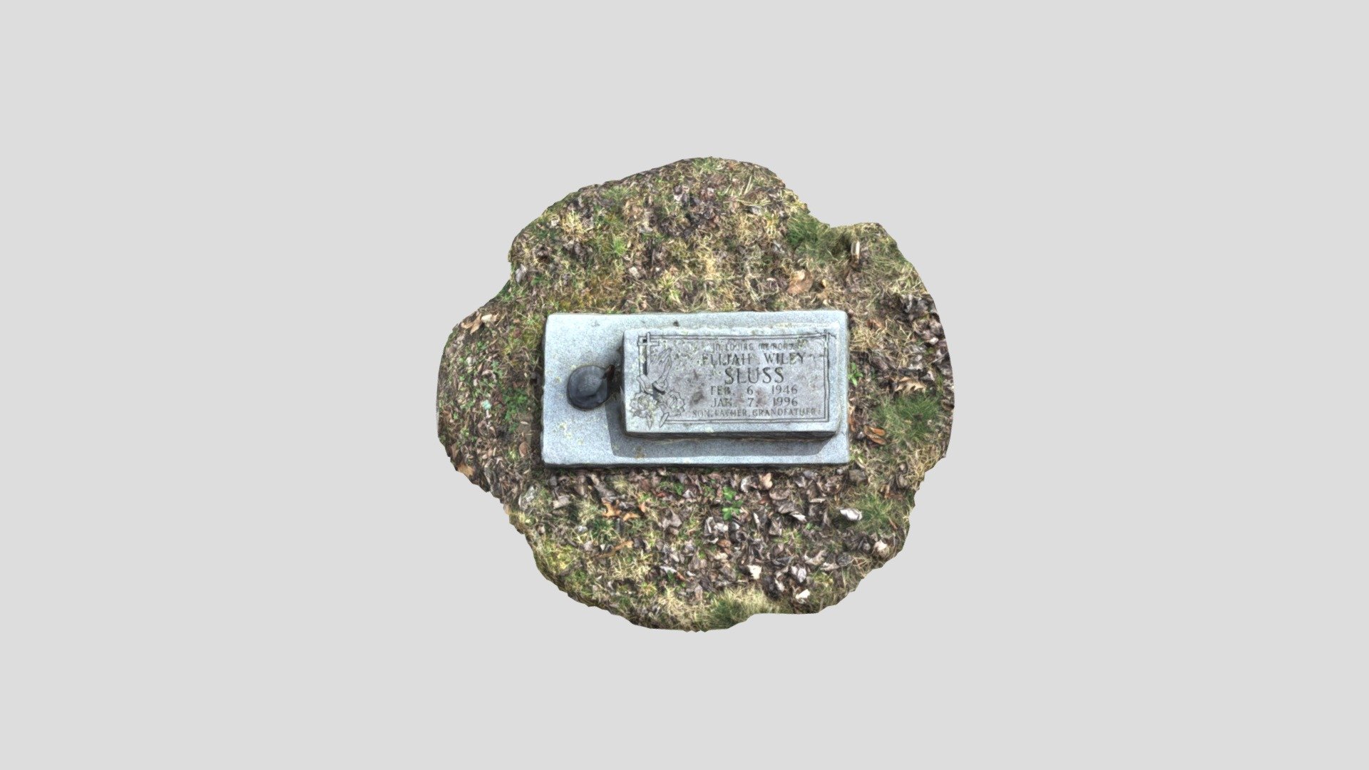 Elijah Wiley Sluss Grave Marker - 3D model by Virtual Curation Lab ...