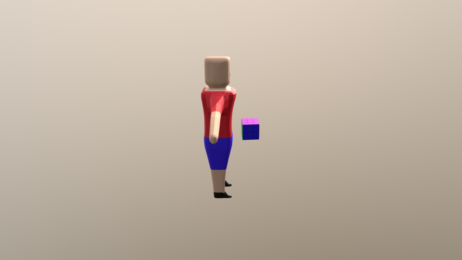 Cube Man Boy - 3D model by CWcomptech (@tking) [3ebf5d6] - Sketchfab