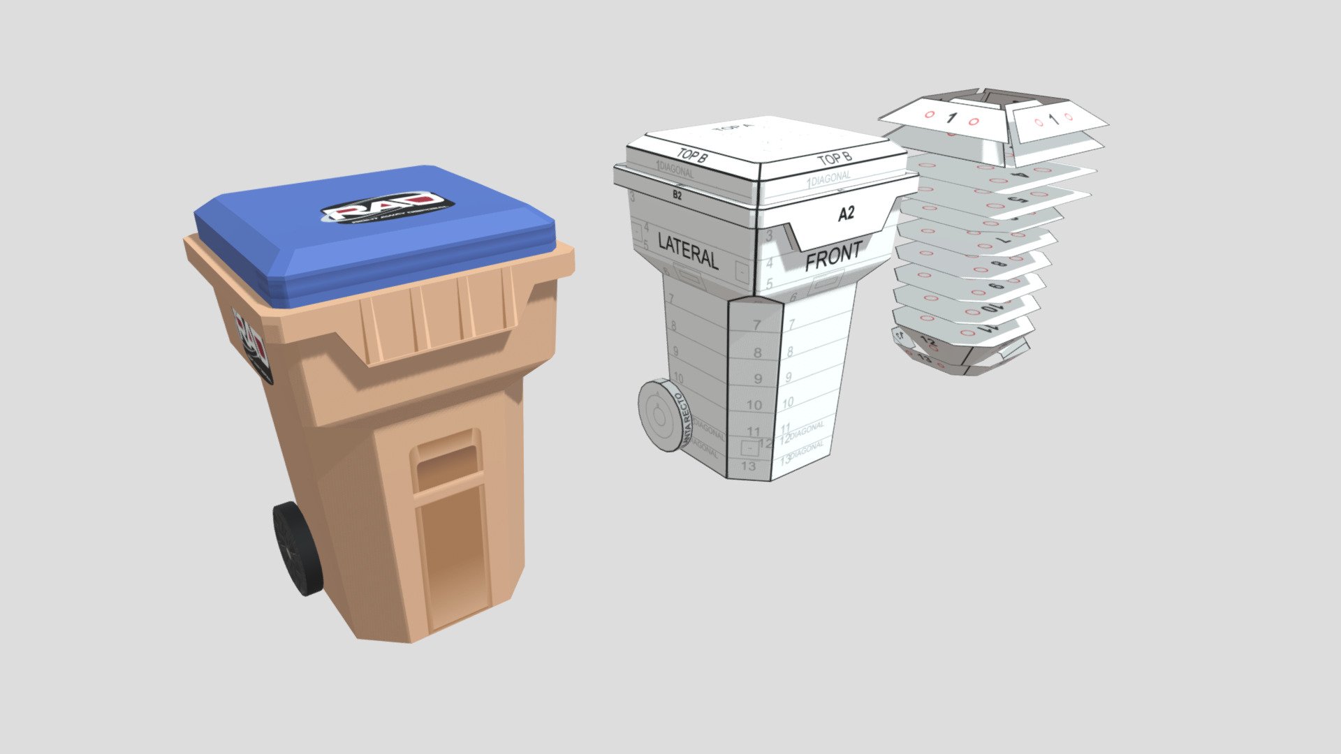 trash cart sketchfab - 3D model by Daniel Rueda (@daniel.rueda.2003 ...