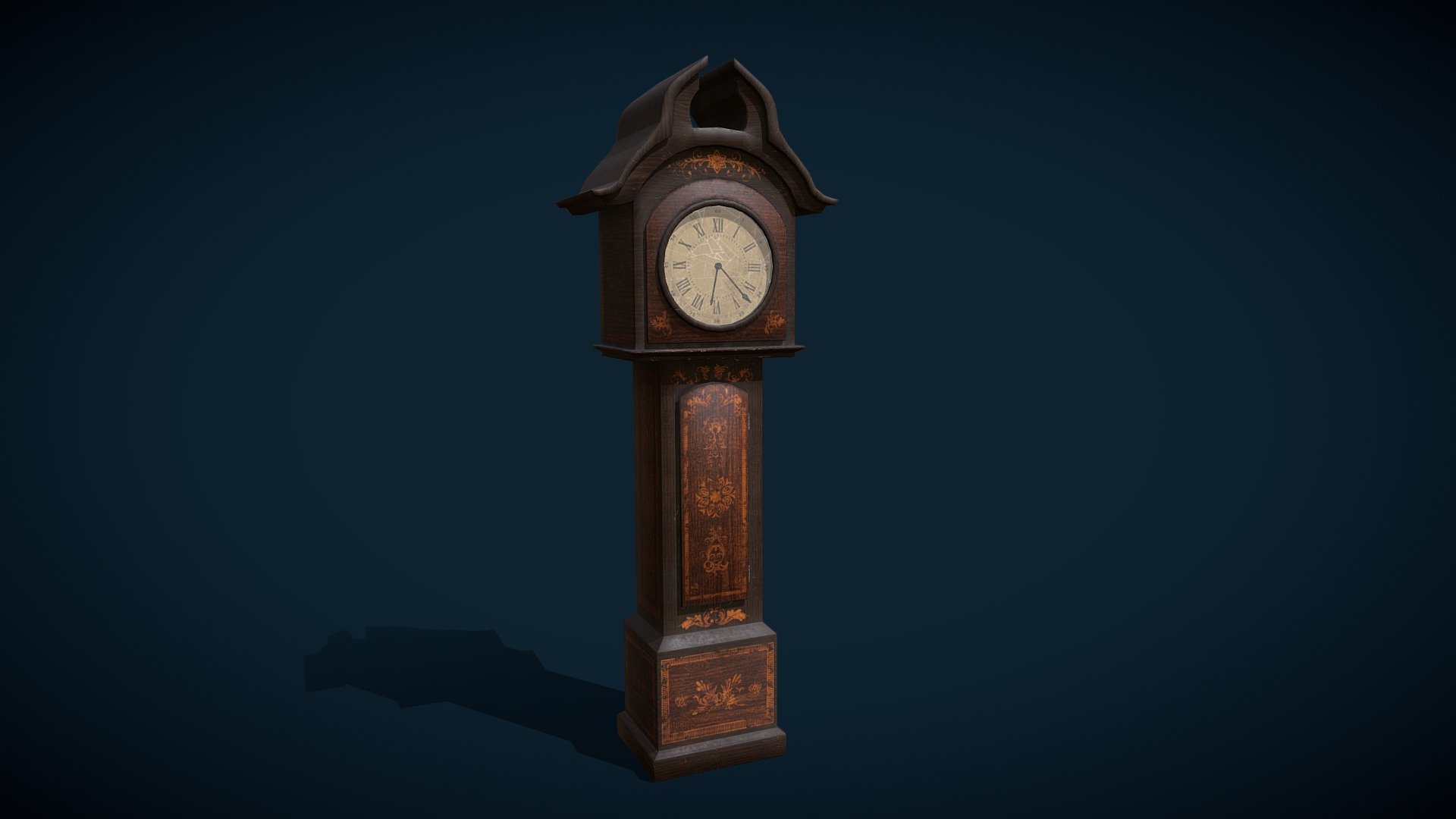 Ubisoft Next | 3D Art - Grandfather Clock - 3D model by Tiffany Shane ...