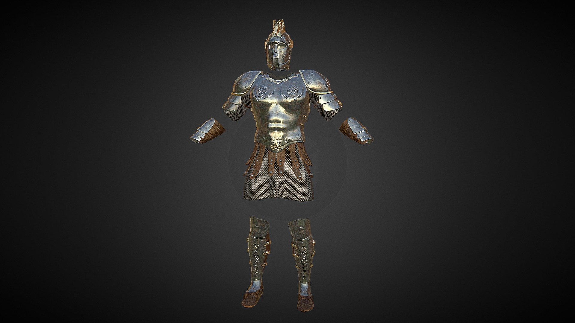 Fantasy Armor Full set ( 2k maps) - 3D model by prometheanstudio1 ...
