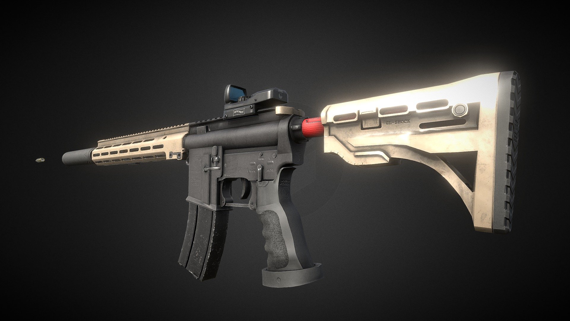 M4A1-S DESERT CUSTOM - 3D model by Jordan Whincup (@jwhincup) [3ec396a ...