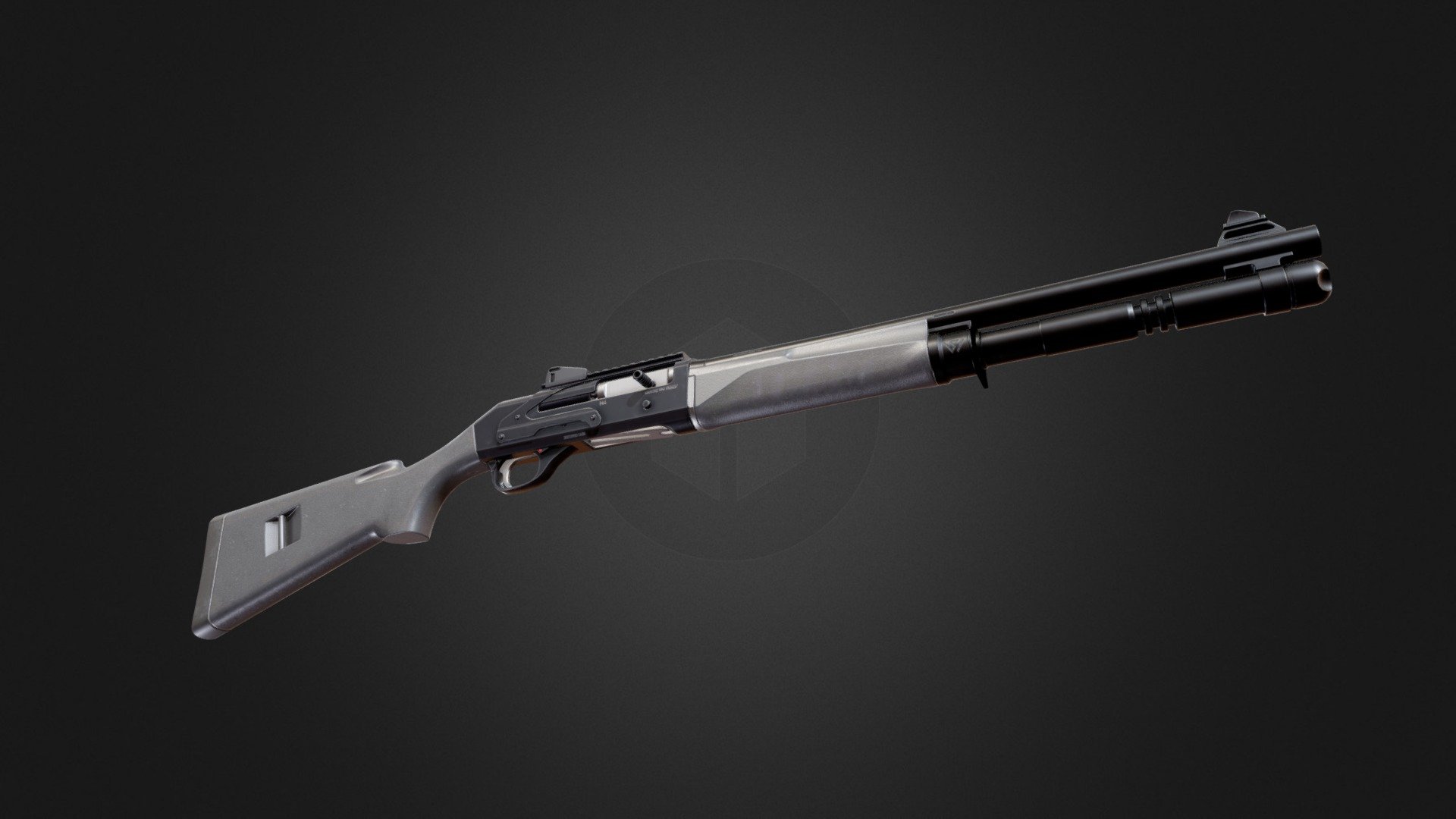 Benelli M4 (Low-Poly) - (Game Ready) 4k HD, PBR - Download Free 3D ...