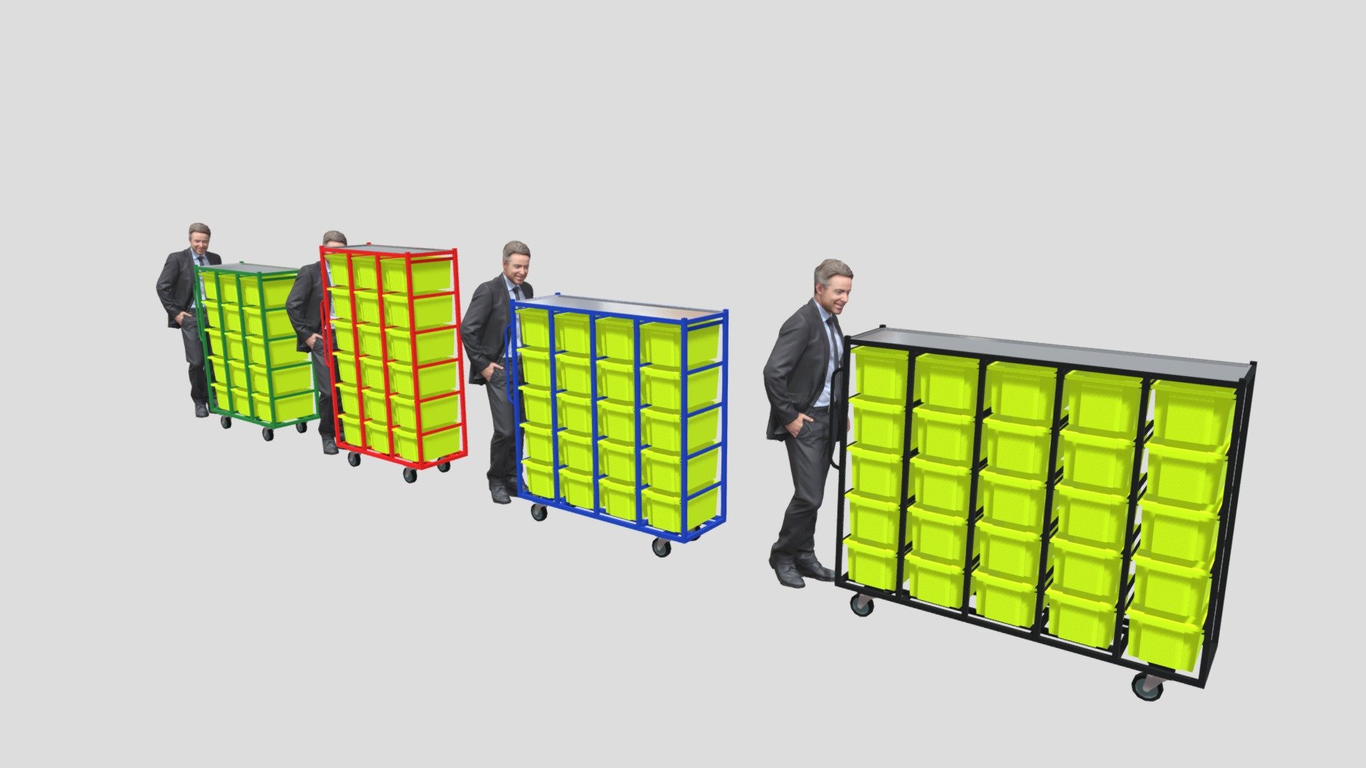 Hayley Mullen 225mm Gratnell tray trolleys - 3D model by 3D-VIEW (@Jake ...