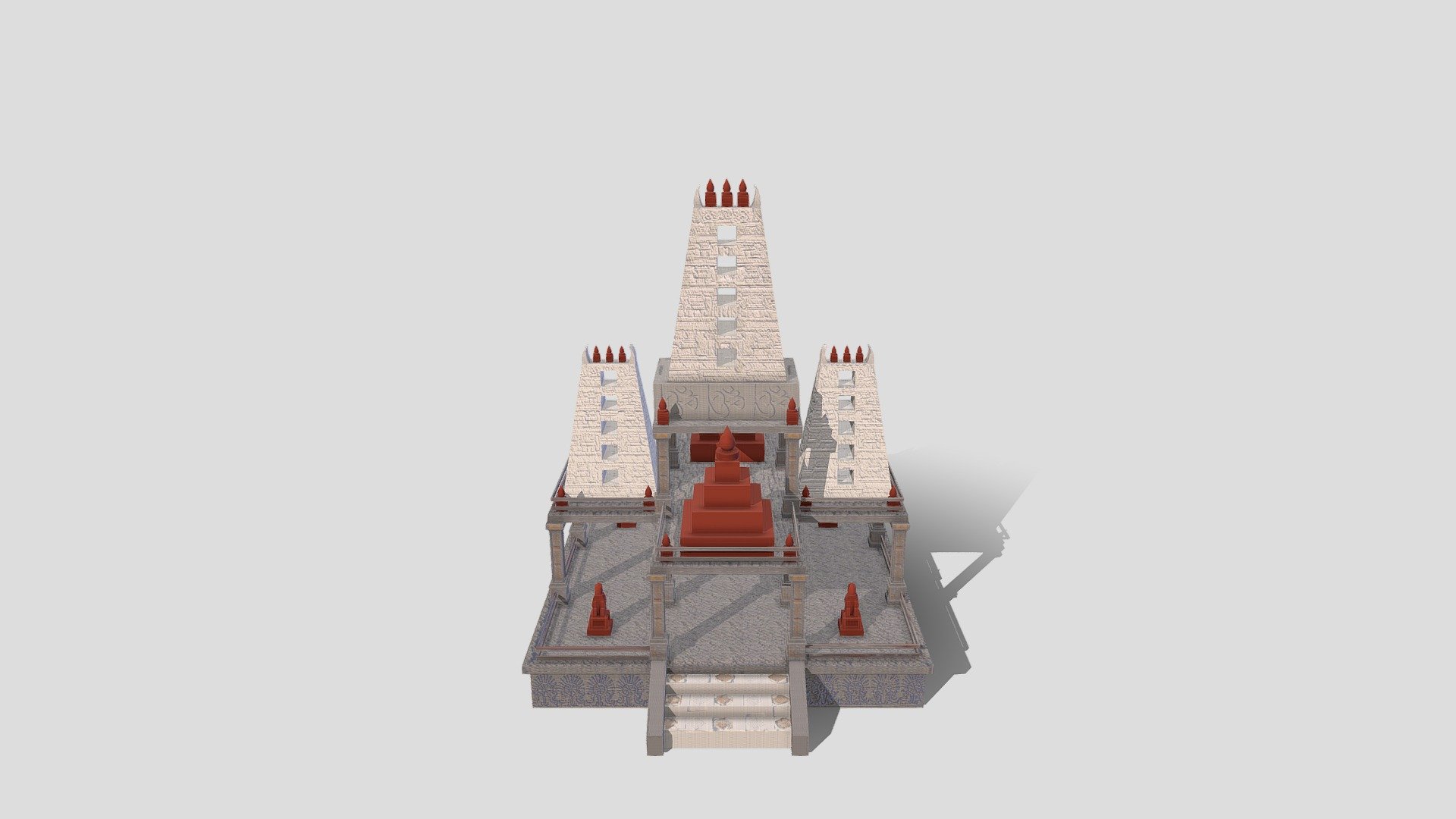 Temple - Low Poly - 3D model by Manasvini (@Manasvini14) [3ec5075] - Sketchfab