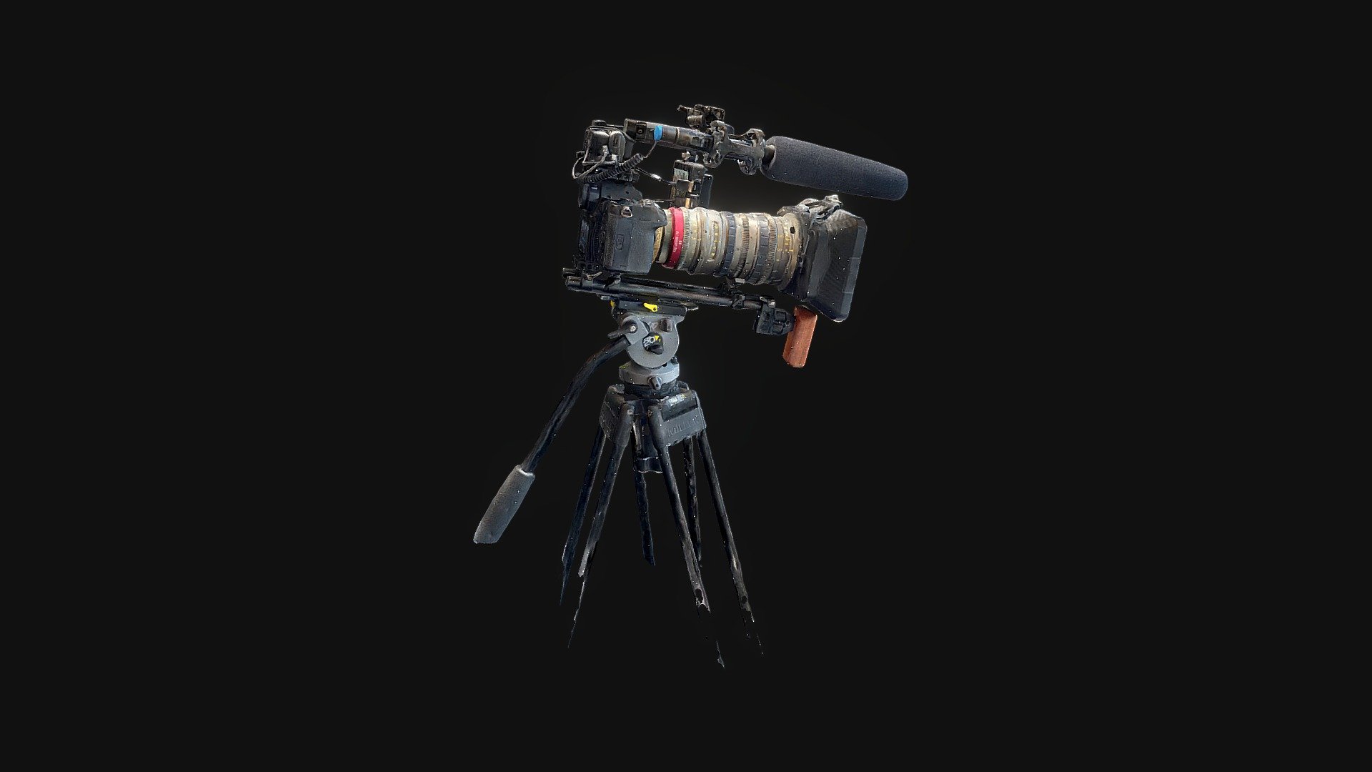 Panasonic S1H DSLR / Angenieux EZ-2 camera rig - Download Free 3D model ...