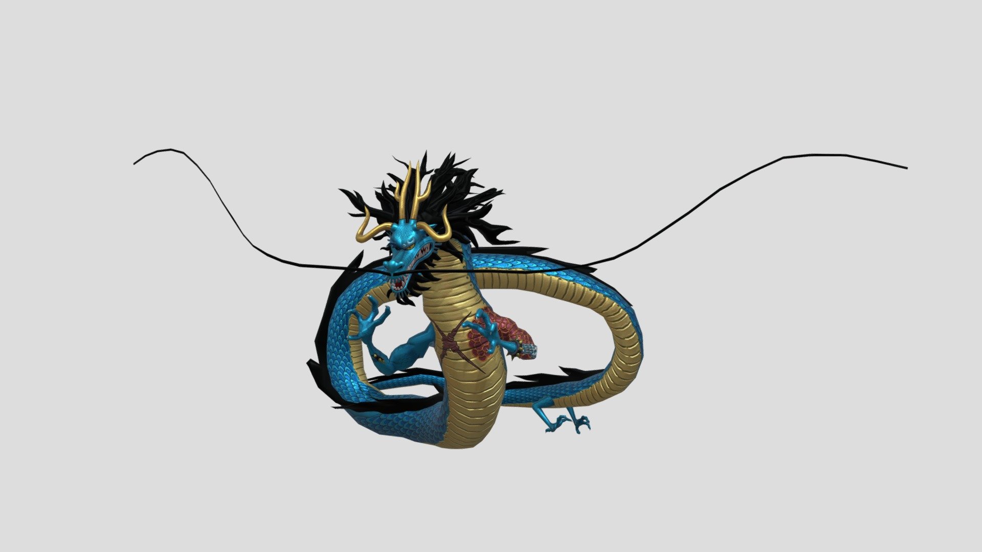 Kaido Dragon (Smooth + Rotate) - 3D model by Placidusax (@thetaict002 ...