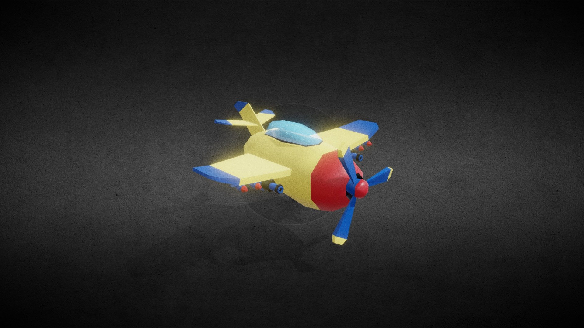 Low Poly Toon Plane - Download Free 3D model by Yacoob (@muammar.yacoob ...