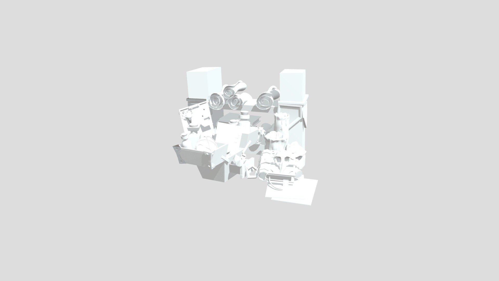 Witch Desk_403 - 3D model by ThrowBiscuit [3ec8e36] - Sketchfab