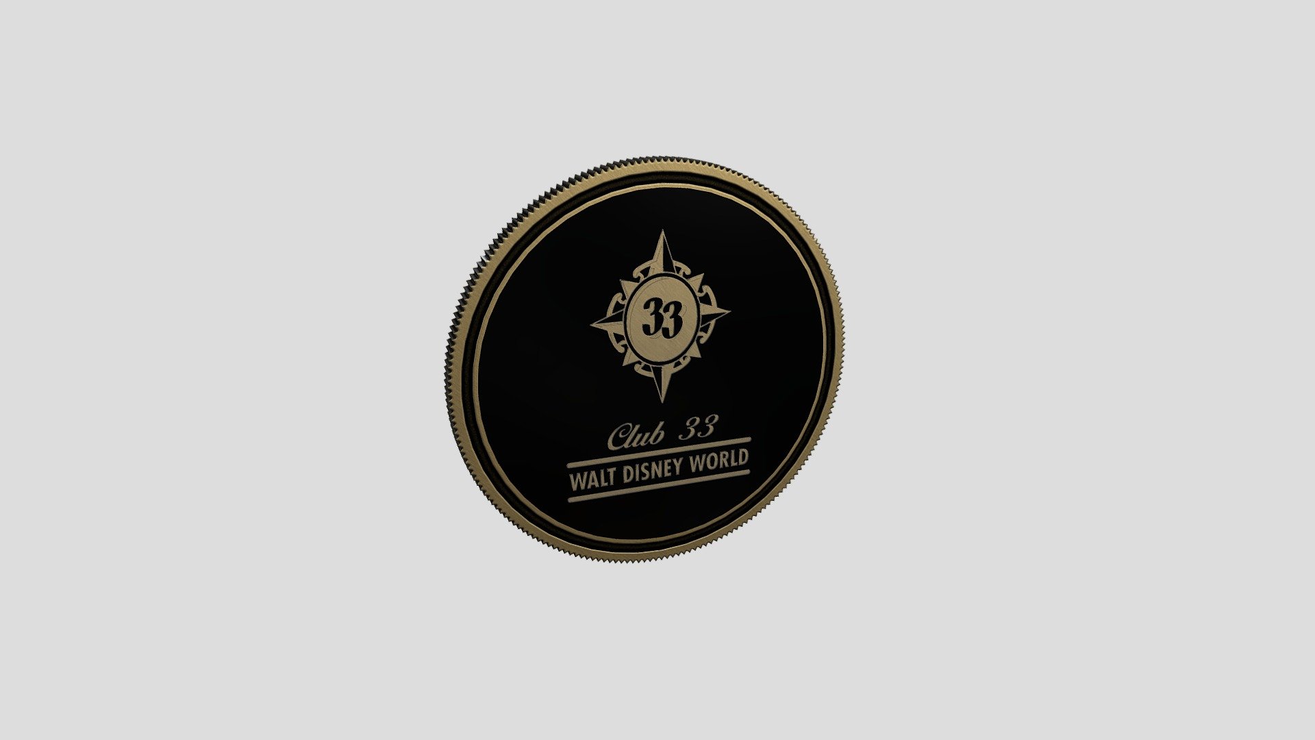 USA Made Antique Gold Coin Club 33 - 3D model by All About Network ...