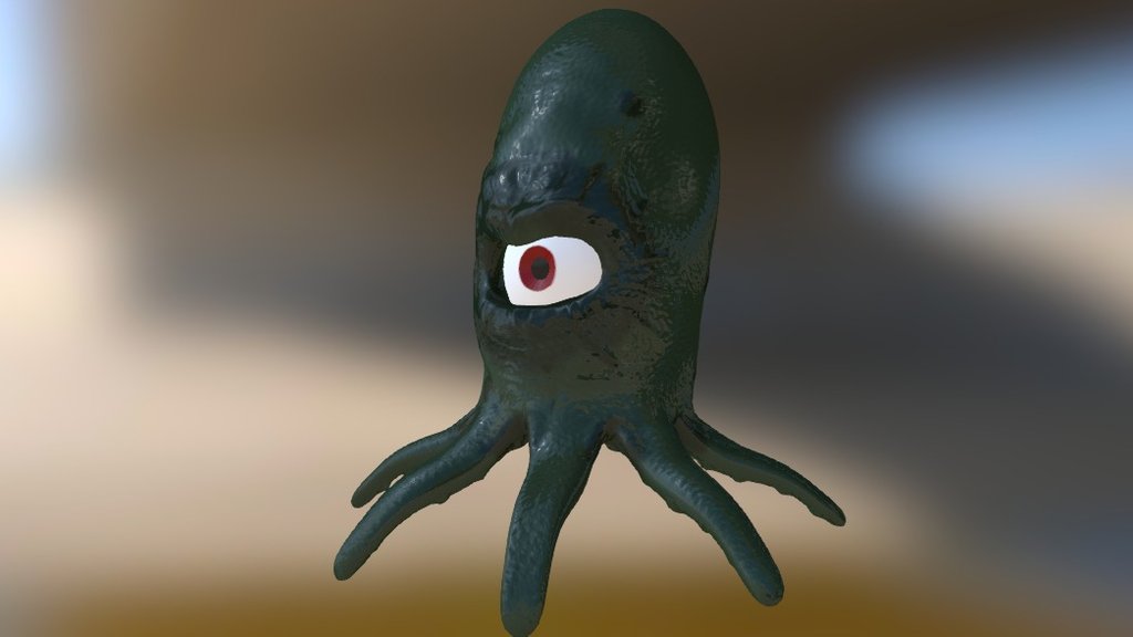 Alien Octopus - 3D model by Filipe Ribeiro (@joaoribeiro) [3ec9e62 ...