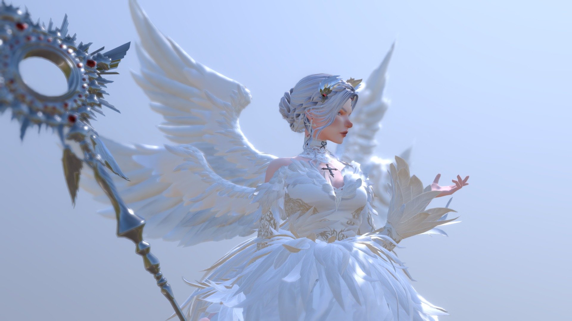 Angelic Winter star - 3D model by KittyBarnes [3ec9ef1] - Sketchfab