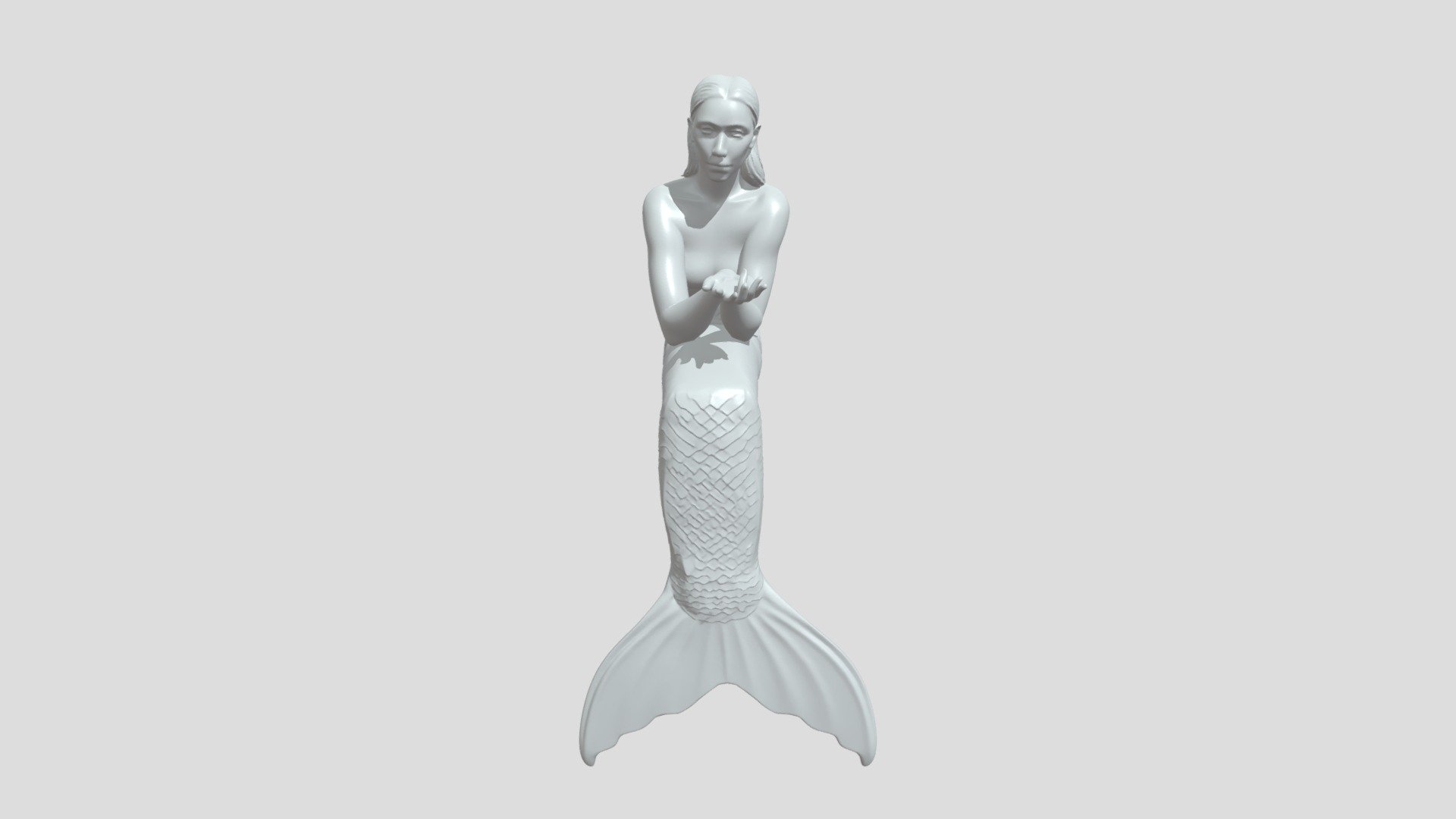 Mermaid with green tail - 3D model by chesterm0n.mc [3ecb33f] - Sketchfab