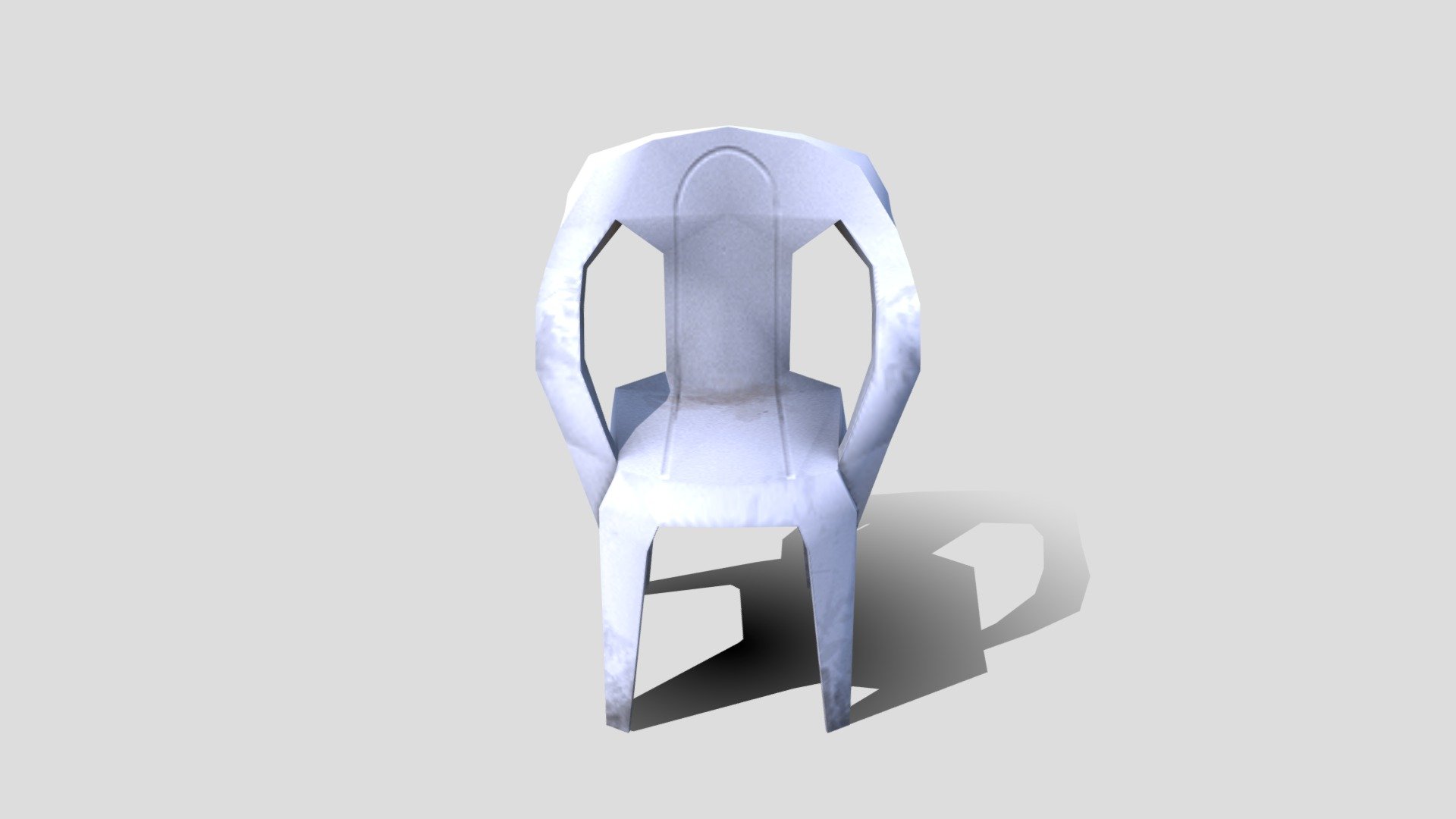 Low Poly Plastic Chair - Download Free 3D model by NicoFoets [3ecb56f ...