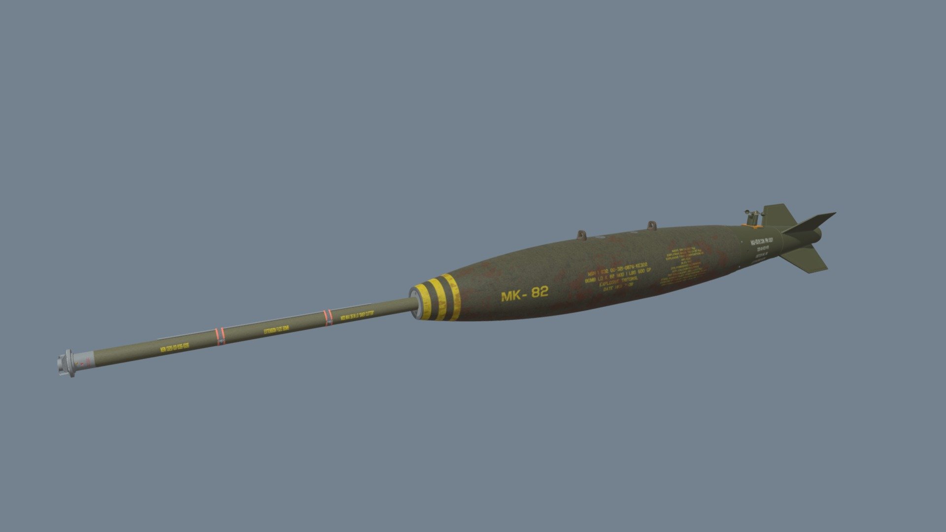 MK-82-MAU-93 DAISY CUTTER - 3D model by Edgar Brito (@e.brito) [3ecdcdf ...
