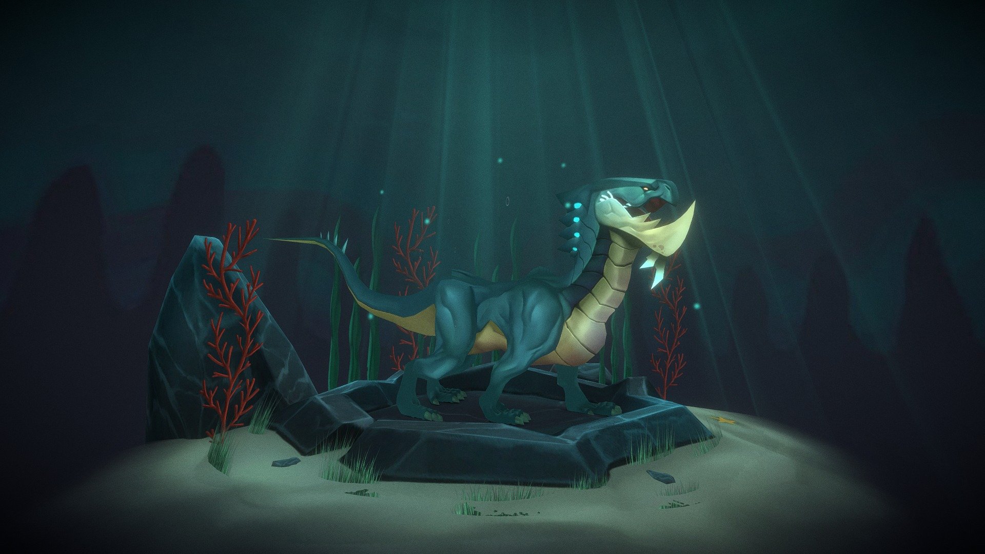 Sea Creature (Handpainted) - 3D model by ctnhan97 [3ece571] - Sketchfab