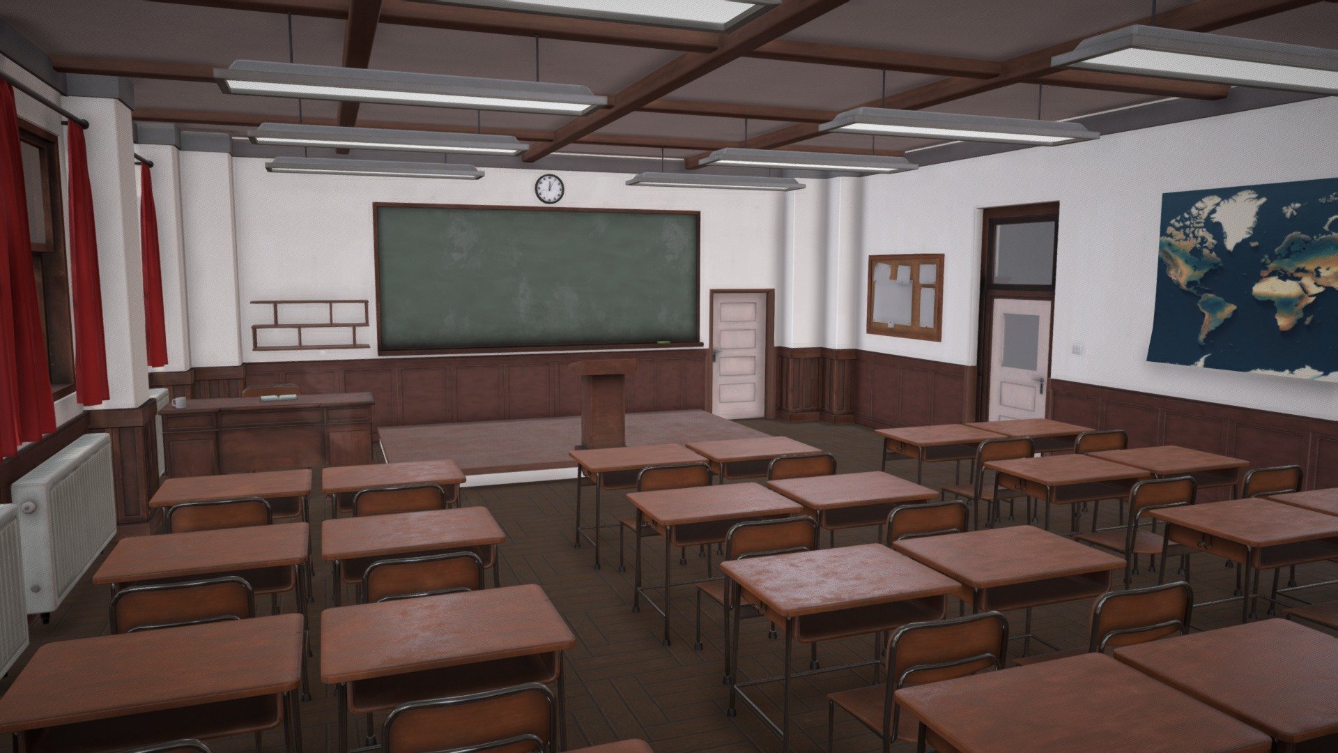 Modular Classroom Preview - Download Free 3D model by lazarys [3ecfa67 ...