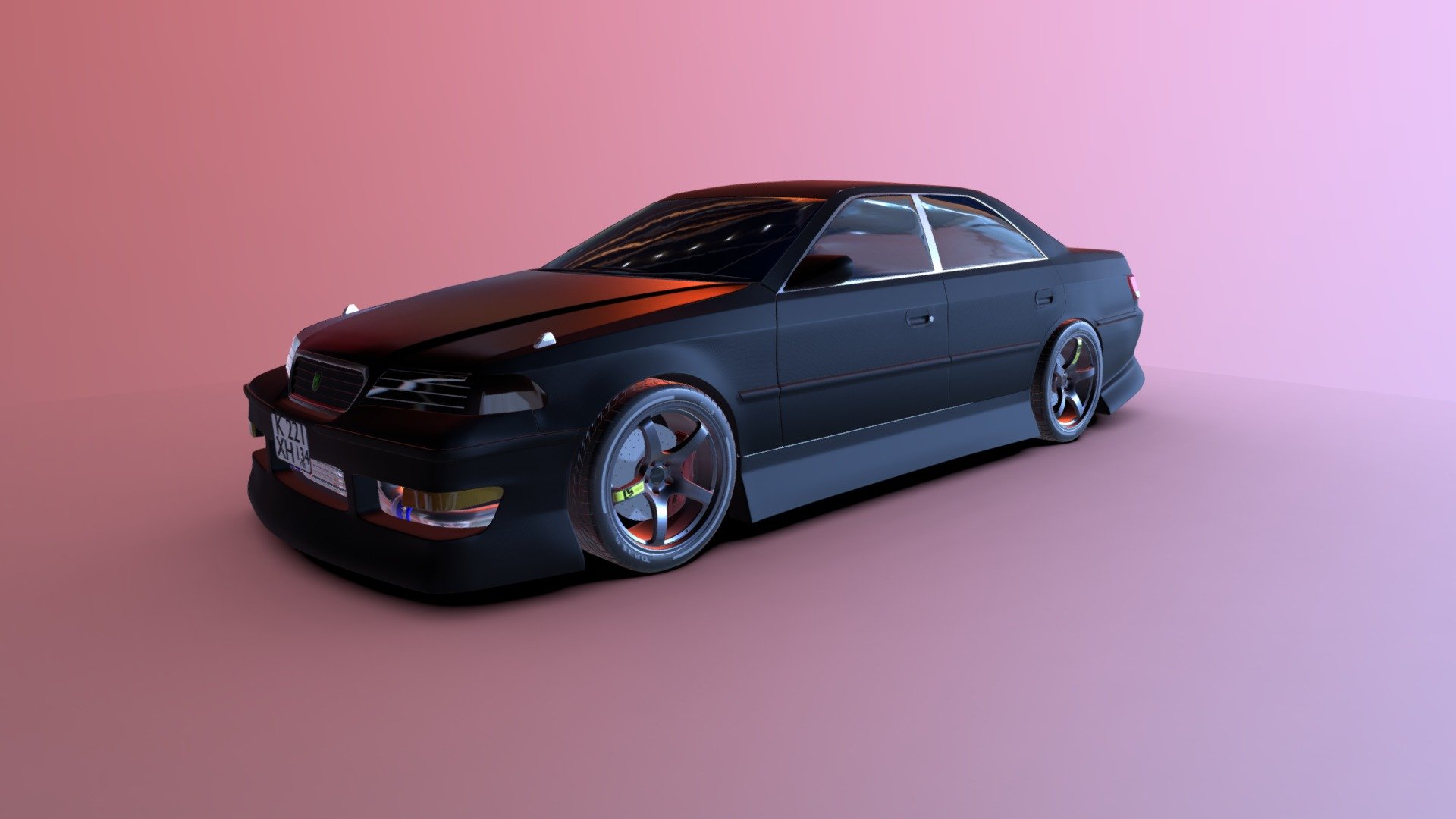 Toyota Mark 2 JZX100 (2000y) - 3D model by barankugnu [3ed011a] - Sketchfab