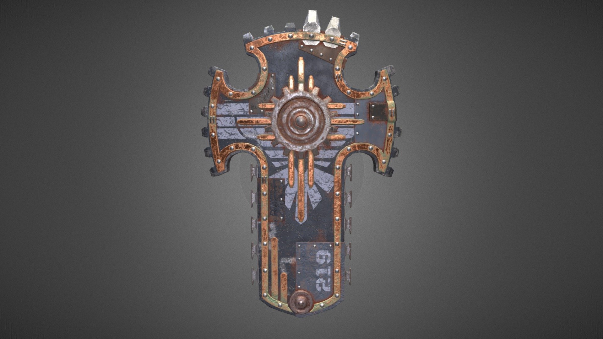Gear Shield - 3D model by szymon.wojcieszonek (@szymonwojcieszonek ...