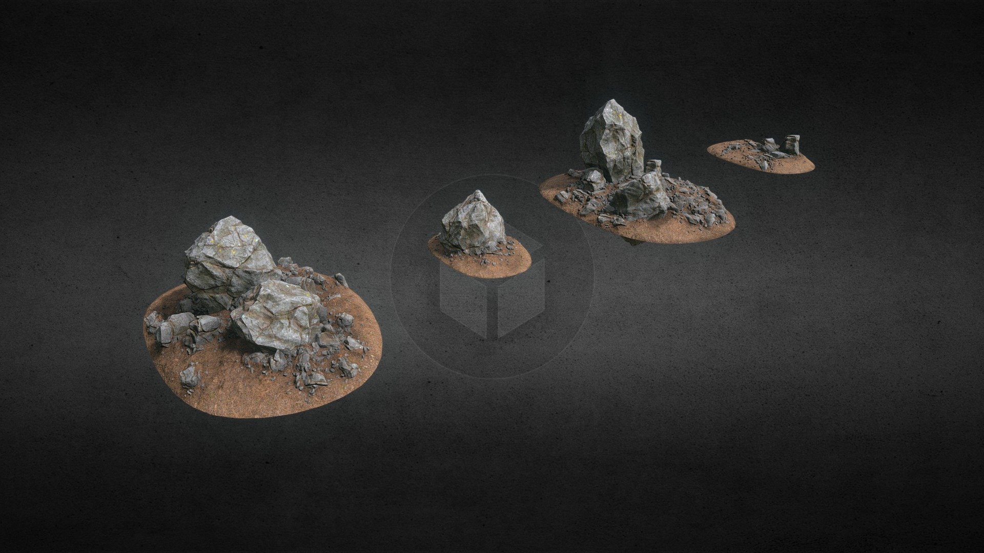 Natural Rock Pack - 3D model by assetstore24 [3ed103c] - Sketchfab