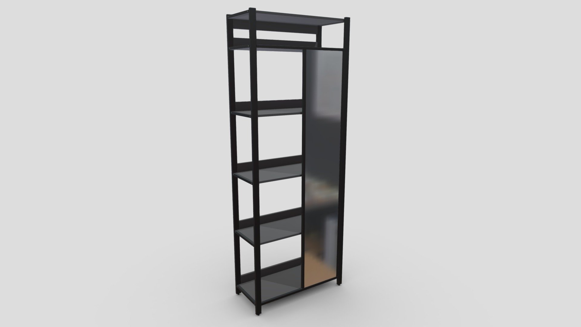 Mirror Sliding Shelf - Buy Royalty Free 3D model by interior model ...