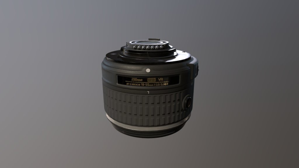 DSLR camera lens - 3D model by mightymorphin [3ed47b5] - Sketchfab