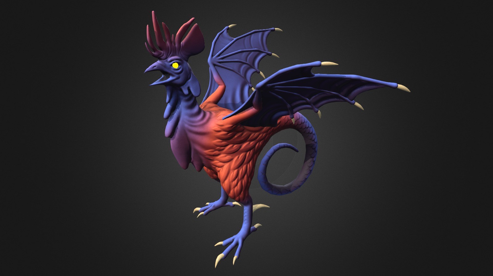 Cockatrice - 3D model by gbensonart [3ed4d07] - Sketchfab
