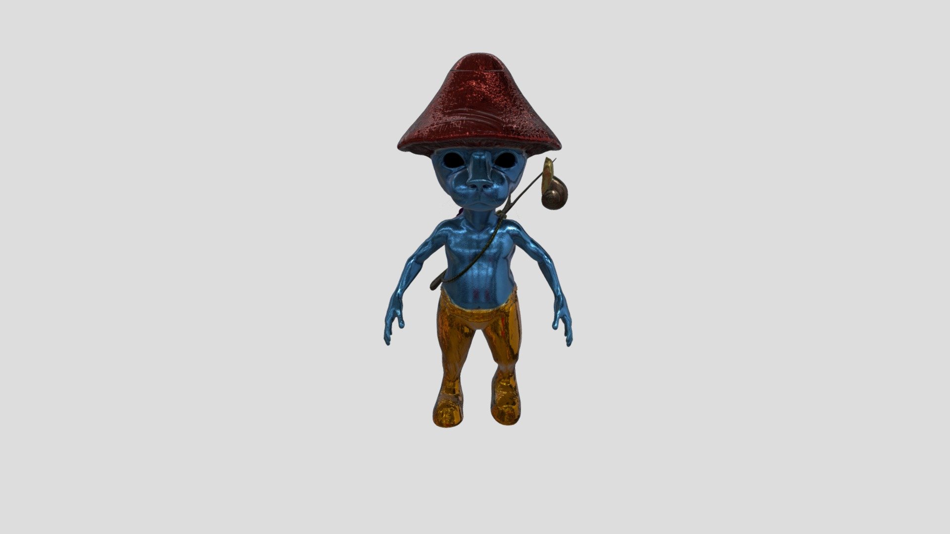 Metal Blue Smurf Cat - Download Free 3D model by Yameez [3ed55b8 ...