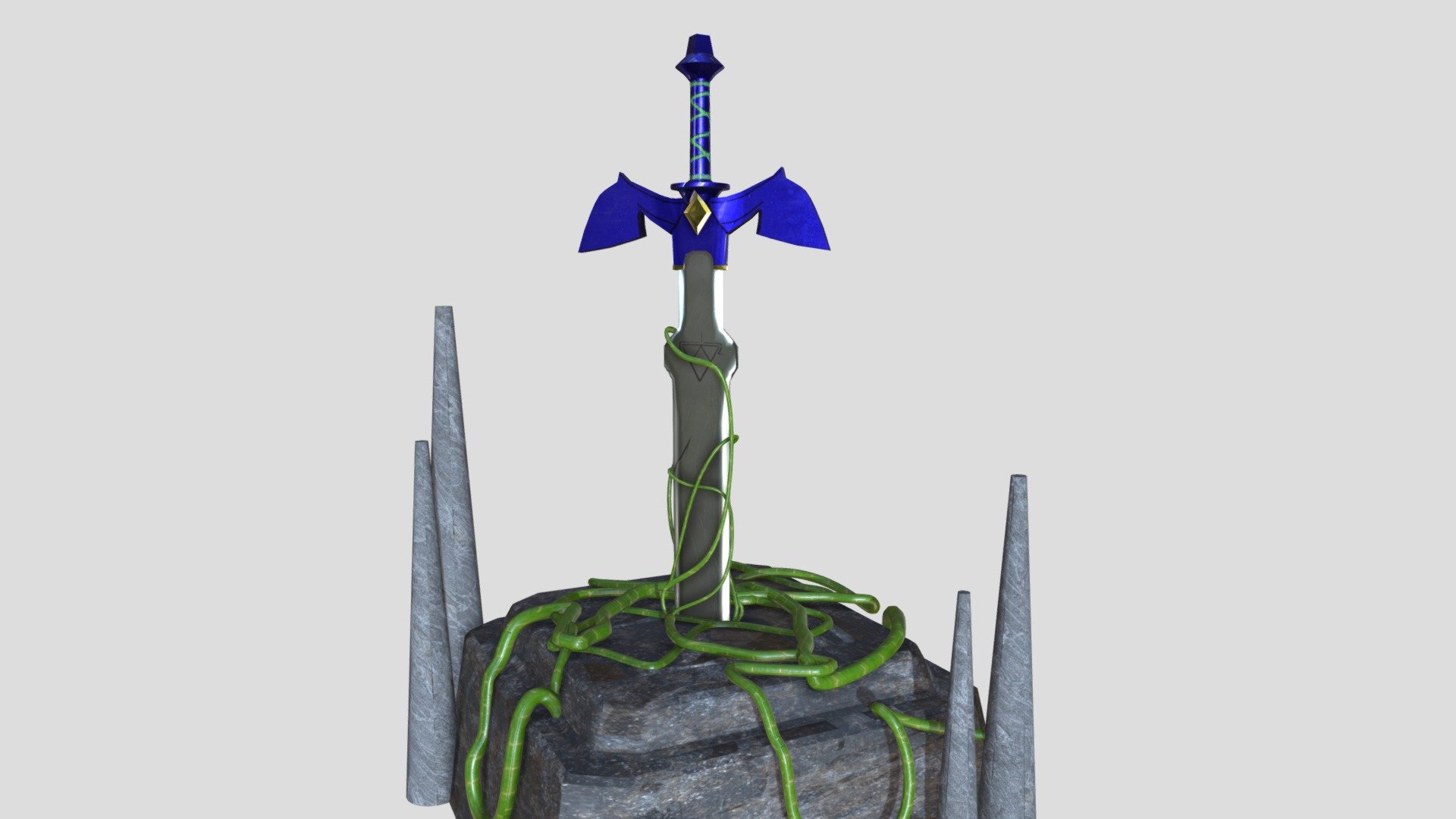 A simplified Master Sword - 3D model by TaynotKelly [3ed763a] - Sketchfab