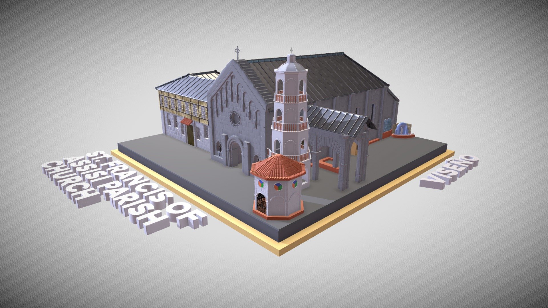 St. Francis of Assisi Parish Church - 3D model by Viseño (@viseno ...