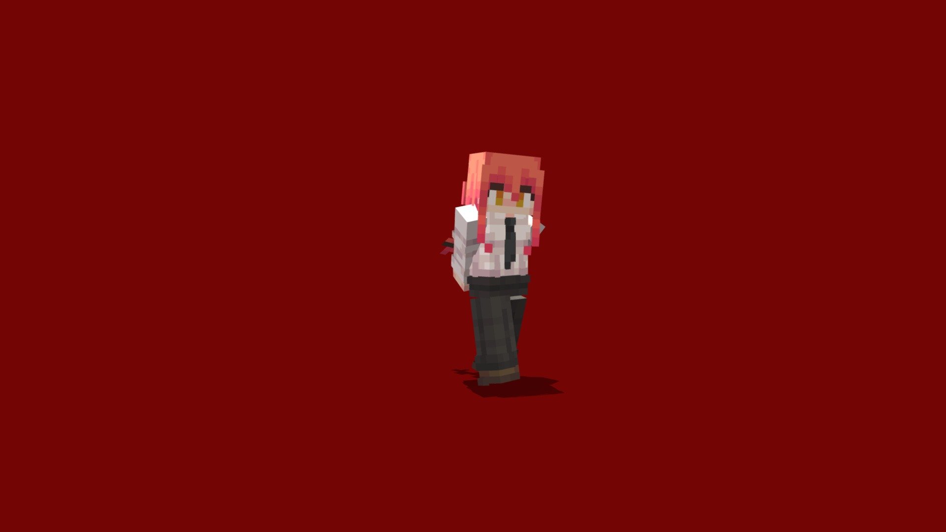 Makima but Minecraft - 3D model by spinoyonyx [3ed84d8] - Sketchfab