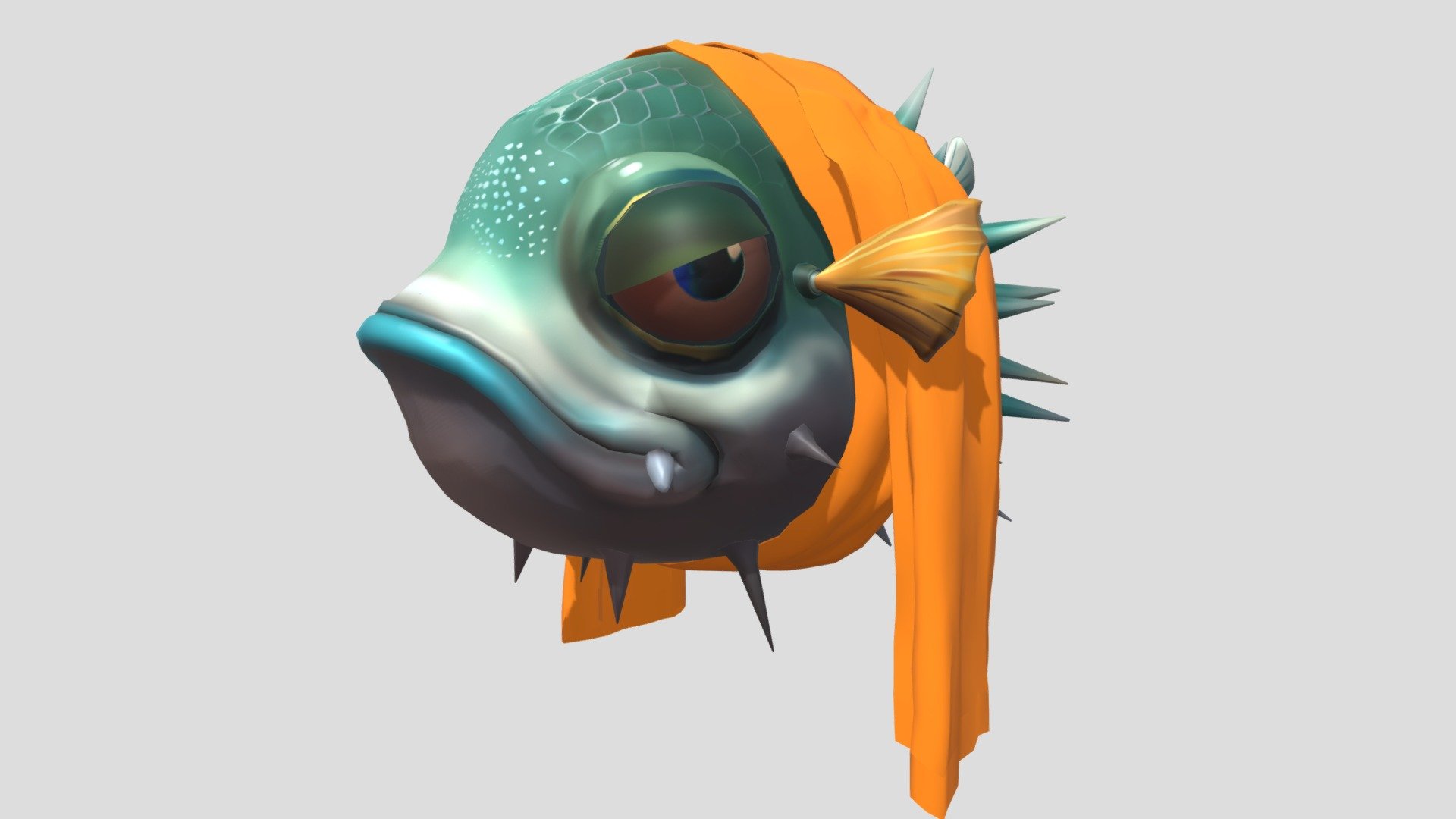 Cartoon puffer fish - 3D model by 孙嘉谡 (@sunjiasu) [3eda46b] - Sketchfab