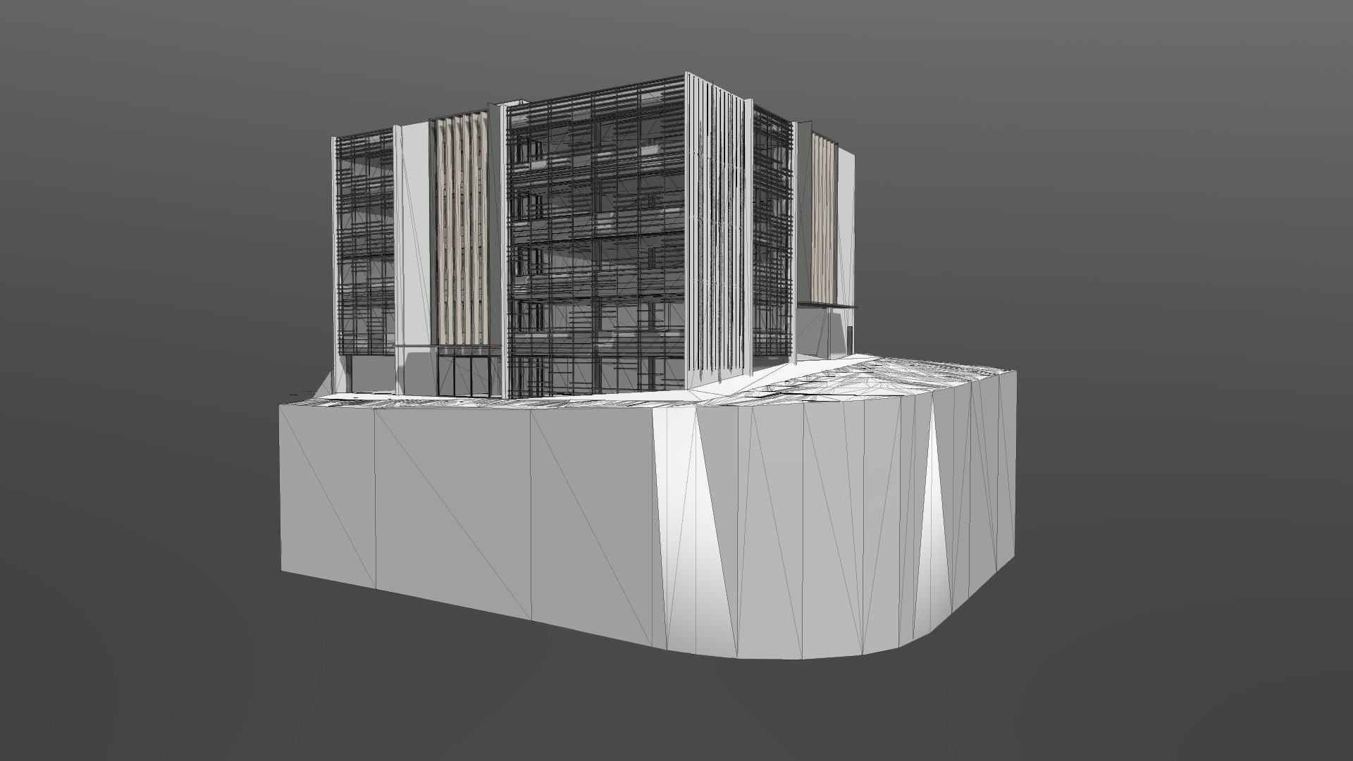 19018 - Louvre Screen - 3D model by archistudio [3ede831] - Sketchfab