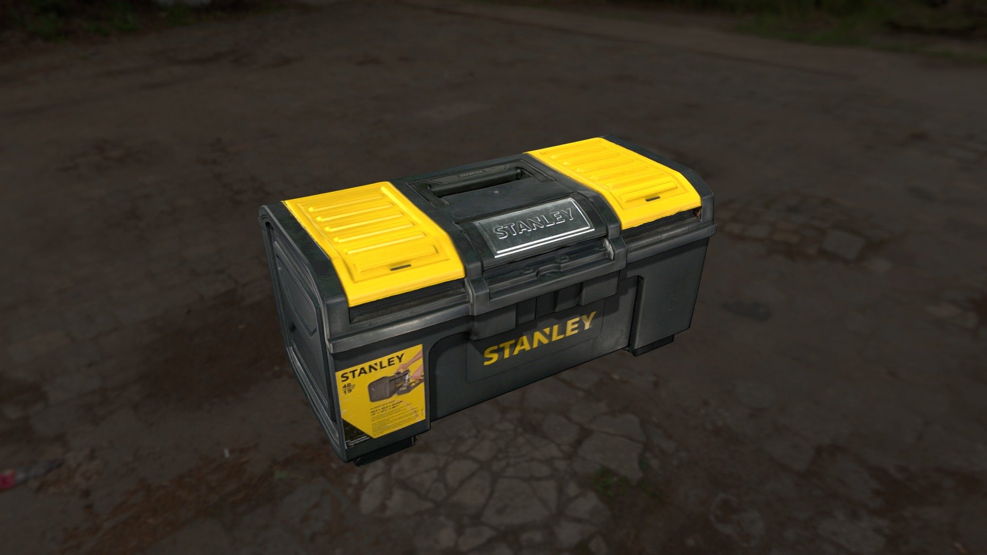 ToolBox Stanley - 3D model by Fredek [3eded8e] - Sketchfab