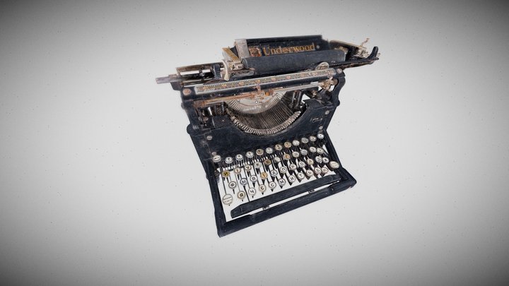 Typewriter 3D models - Sketchfab