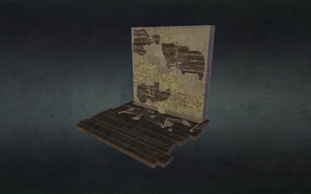 Broken Wall - 3D model by saylabee [3ee1c7c] - Sketchfab
