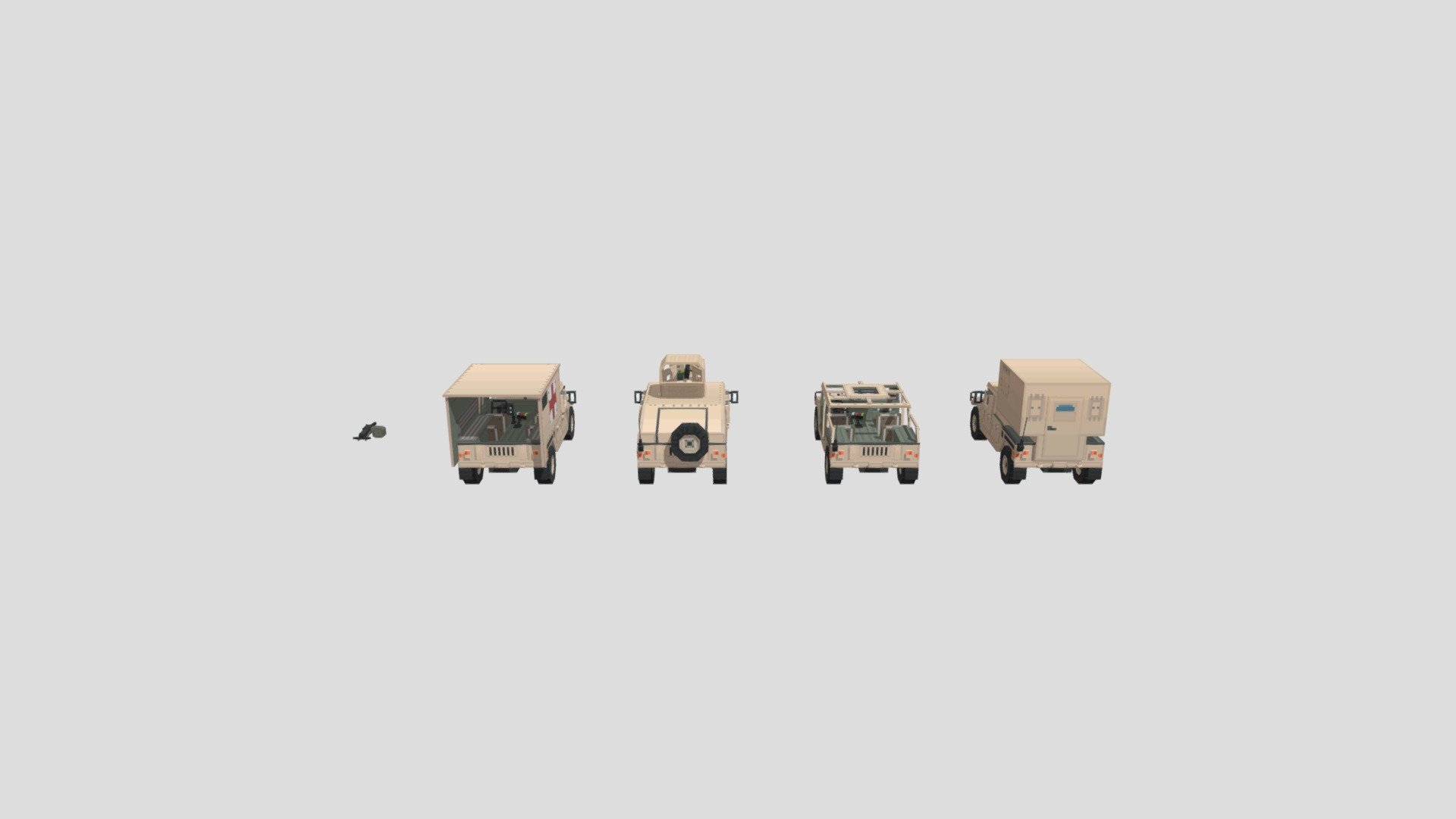 humvee pack - 3D model by Scufec [3ee1fc0] - Sketchfab