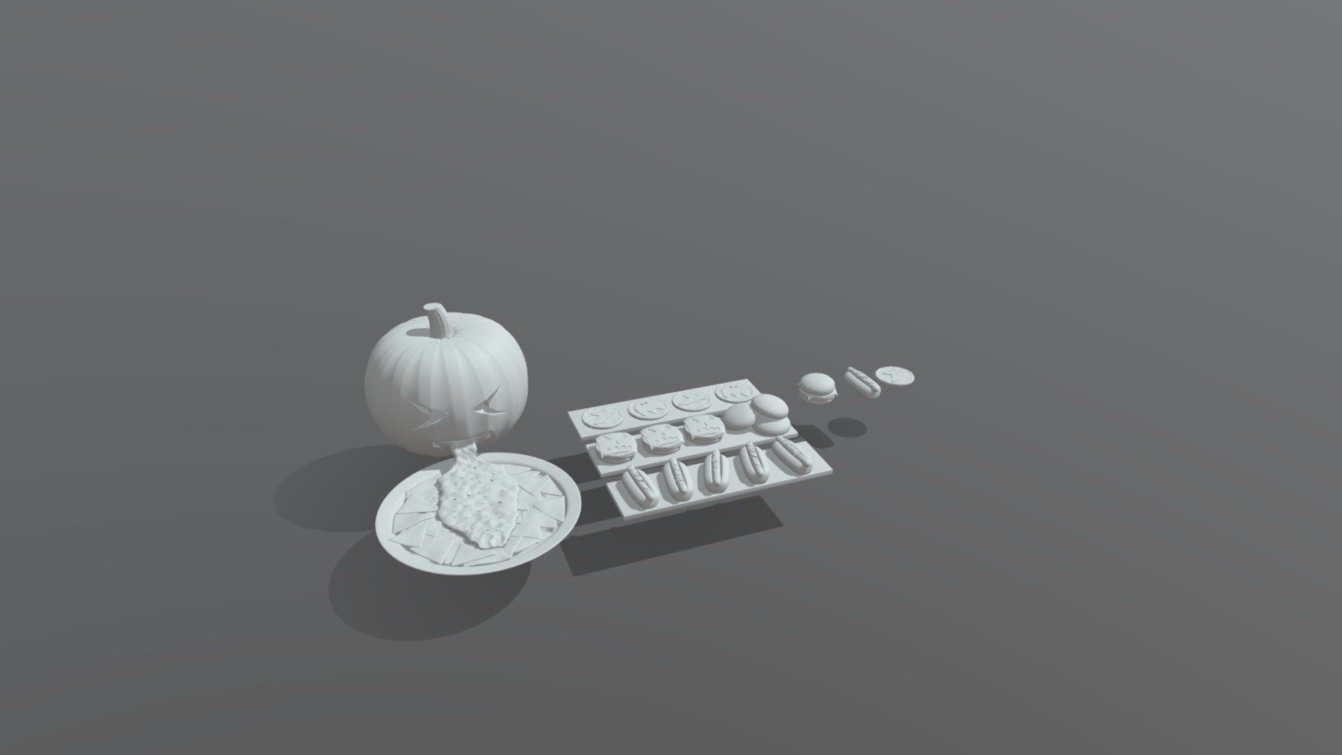 Halloween Food - 3D model by at3d96 [3ee2d7b] - Sketchfab