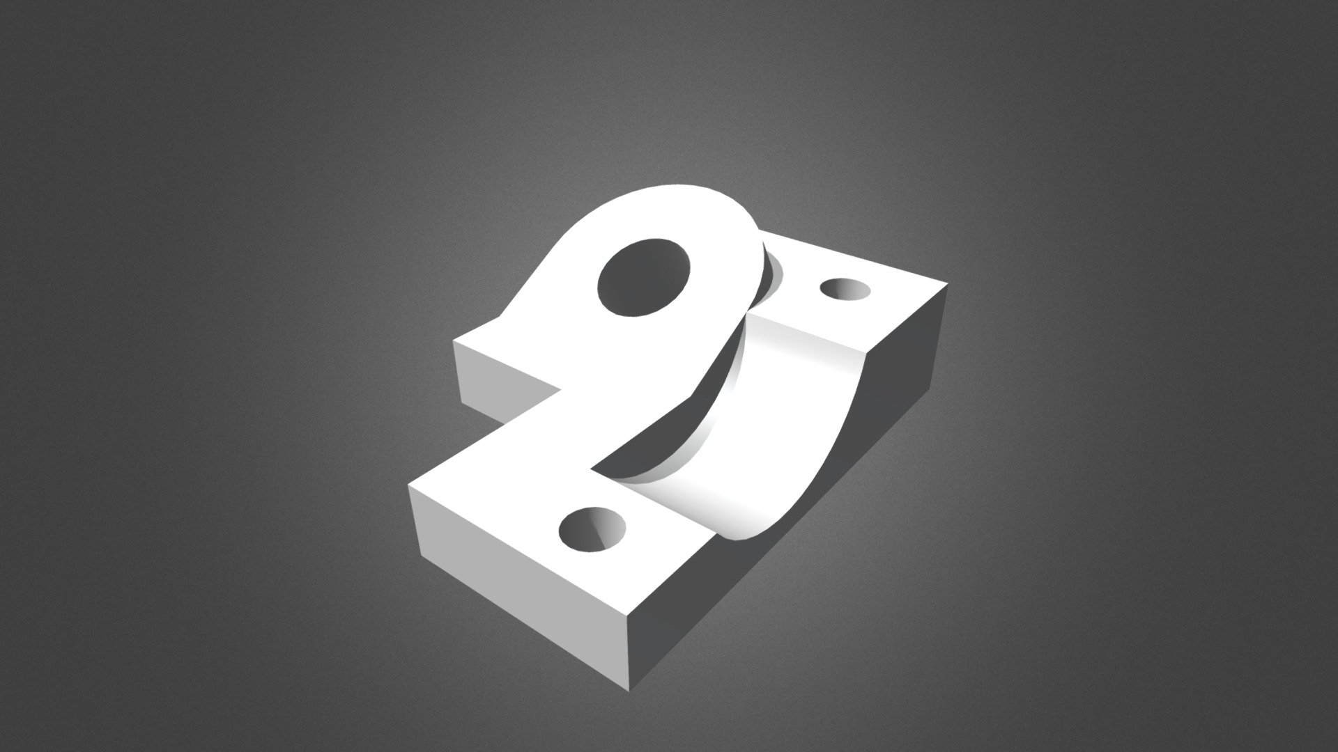 Shaft Bracket - 3D model by Steven Bioletti | Steveb3d (@steveb3d ...