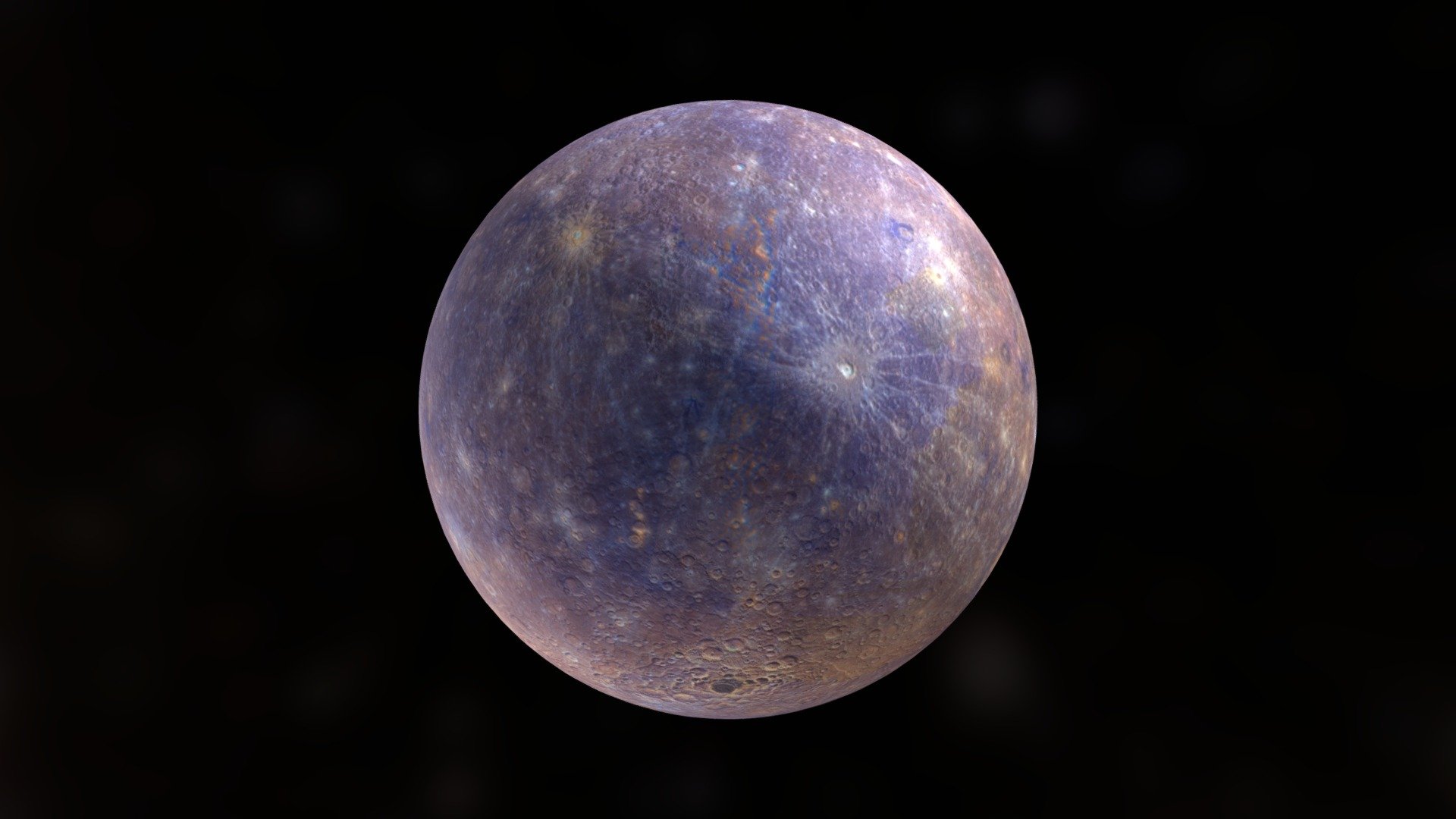 3d Model Of Planet Mercury