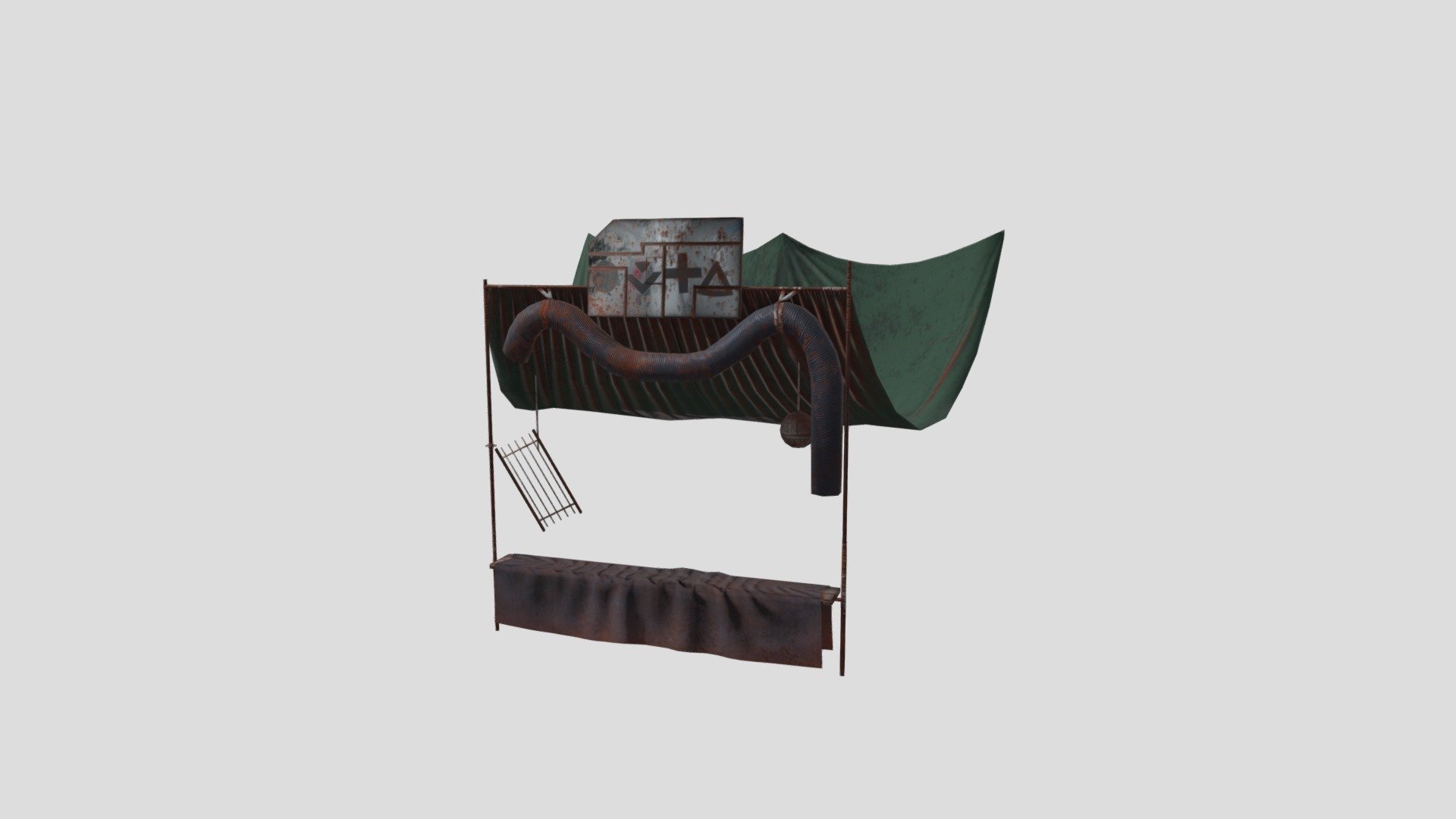 Scifi and post apo lowpoly Shop - 3D model by Louis.Gourdon [3ee6f9a ...