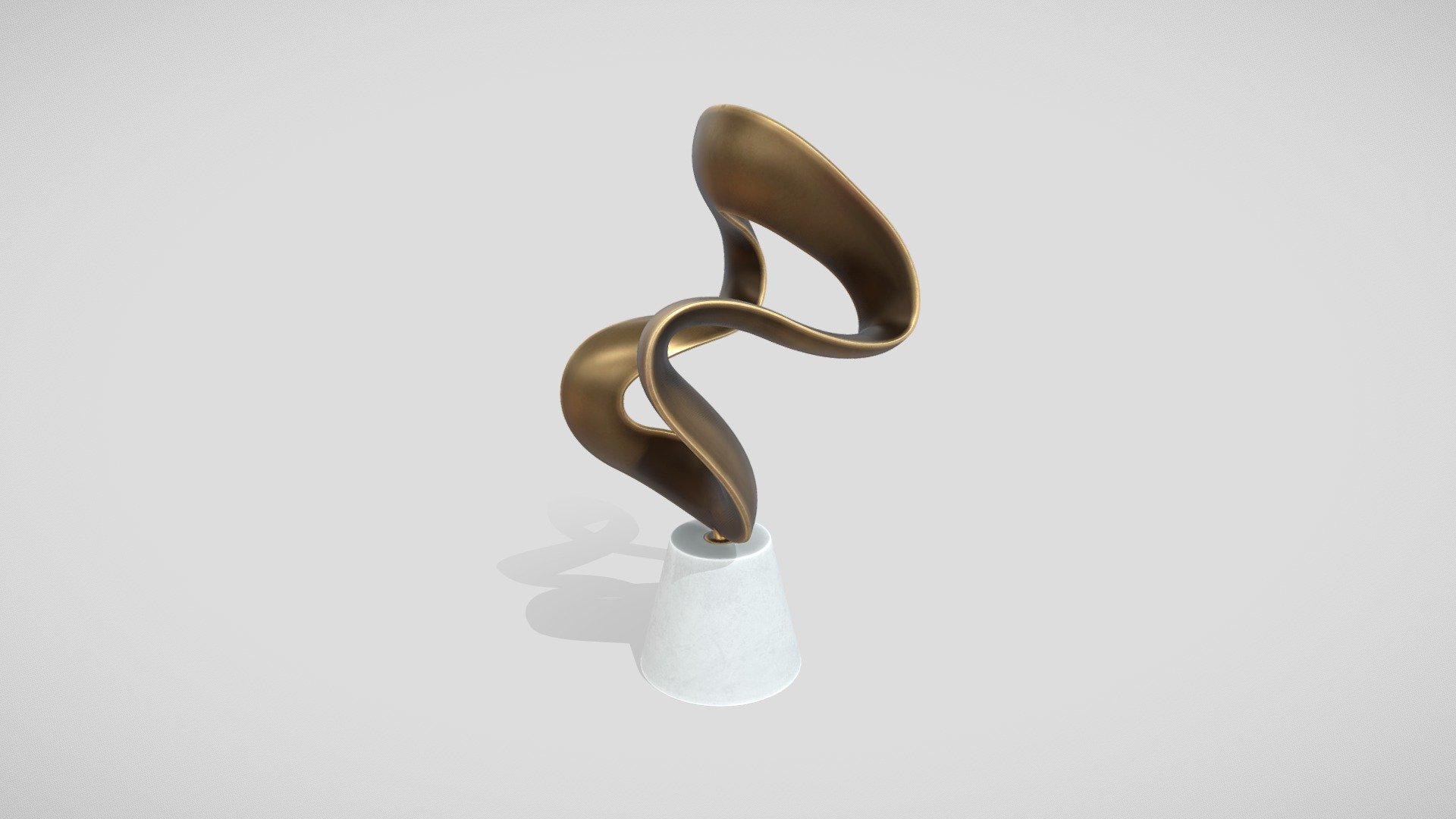 Modern Abstract Copper Art Sculpture 37 - 3D model by gogoskilla ...