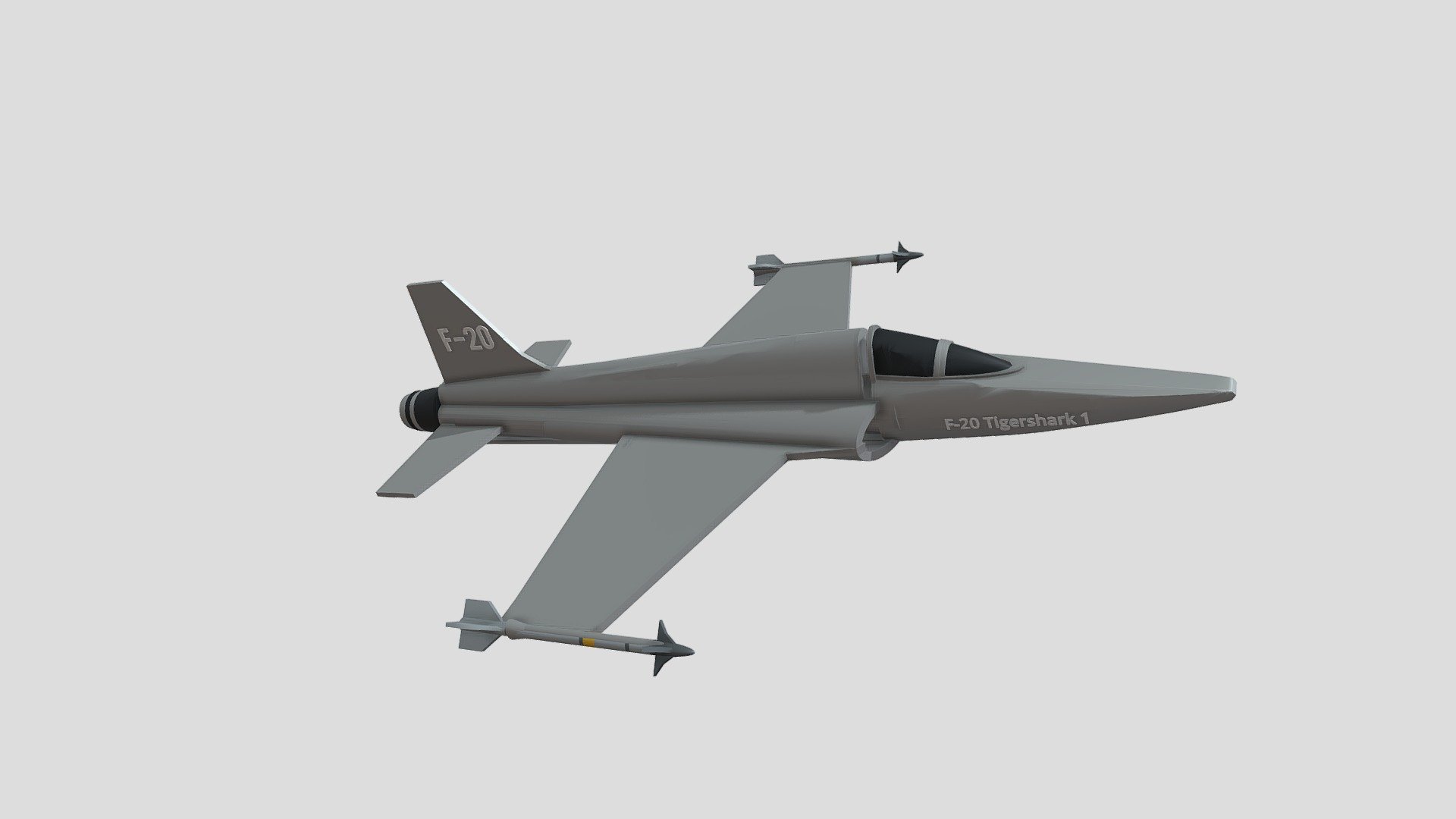 Northrop F-20 Tigershark - Download Free 3D model by Spark_Customs [3ee752d] - Sketchfab