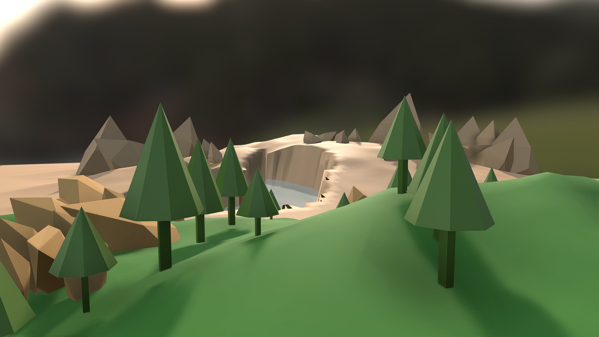 Low Poly Scene - 3D model by Vicky Chen (@hninhtethtet1999) [3ee8514 ...