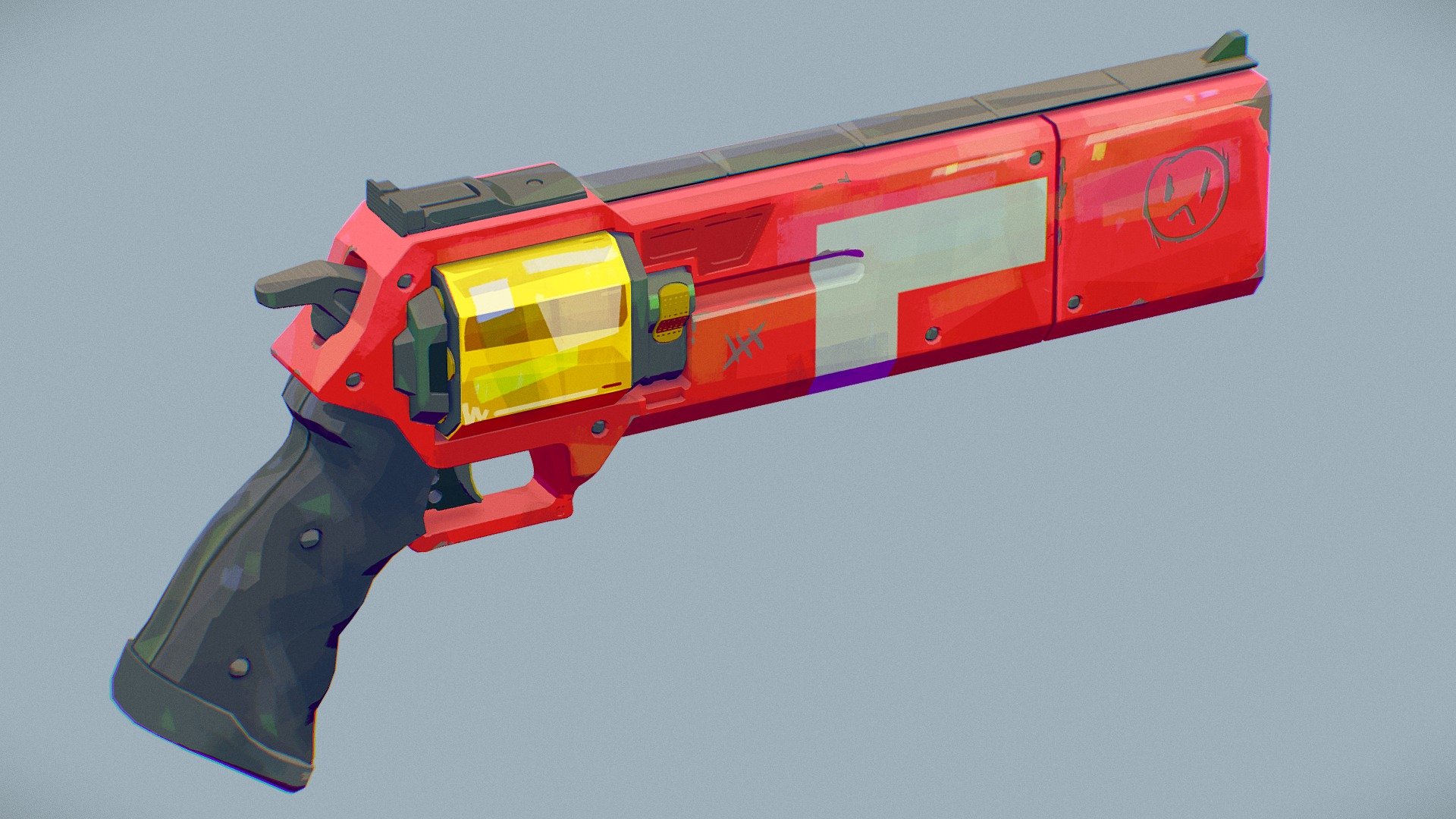 Stylized Gun - 3D model by Anggit_B (@AB_red) [3eec428] - Sketchfab