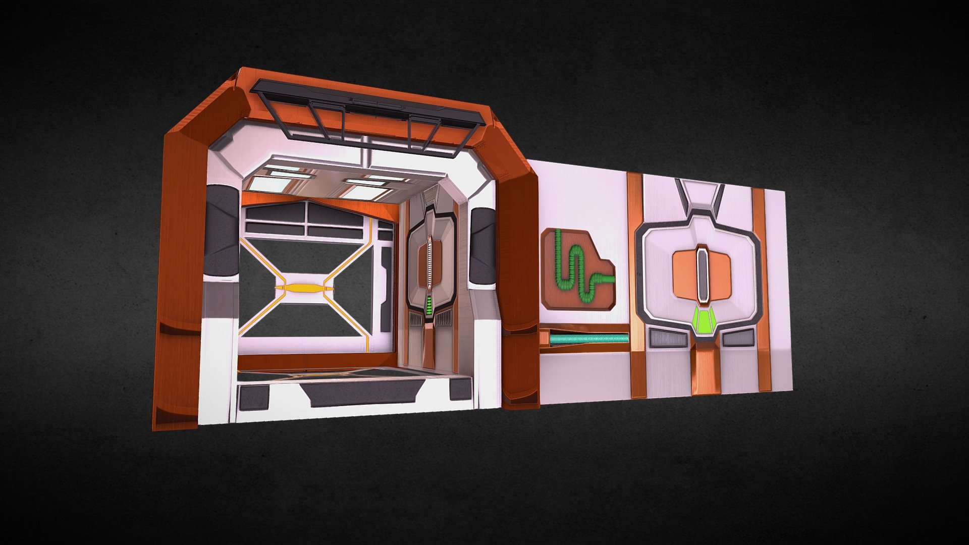 Sci- Fi Corridor - 3D model by Morgana Marques (@morganamarques ...