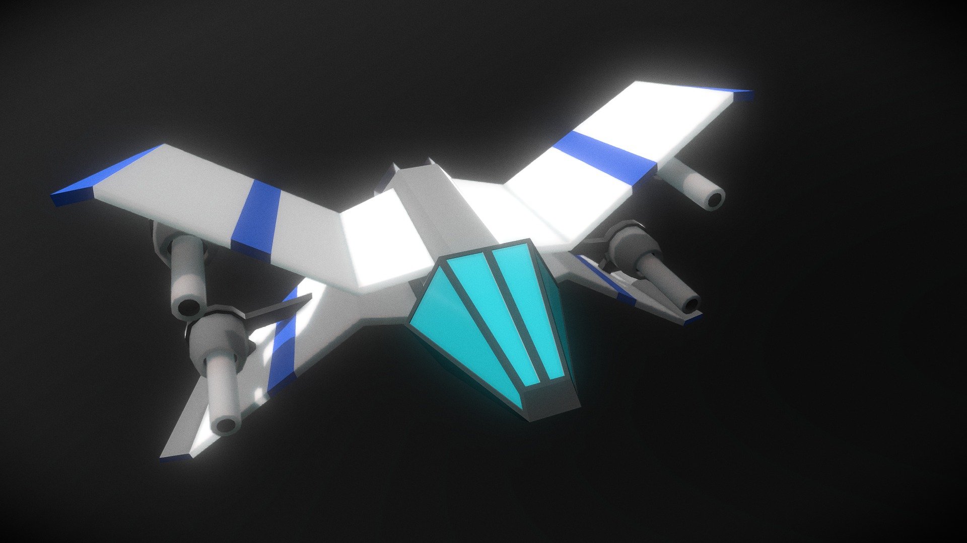 Raptor Spaceship Low Poly - Download Free 3D model by Noddity [3ef178d ...
