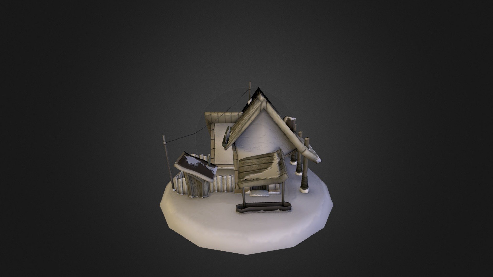 Snowy Scene - 3D model by herrwaffel [3efab11] - Sketchfab