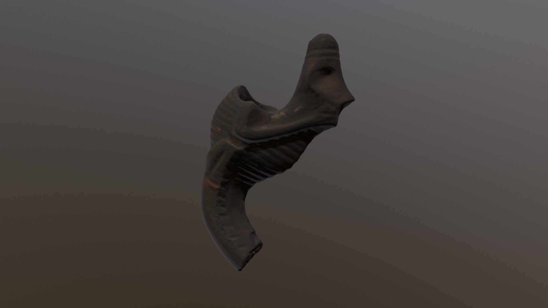 pinch-face smoking pipe fragment (NS 43795) - 3D model by Royal Ontario ...