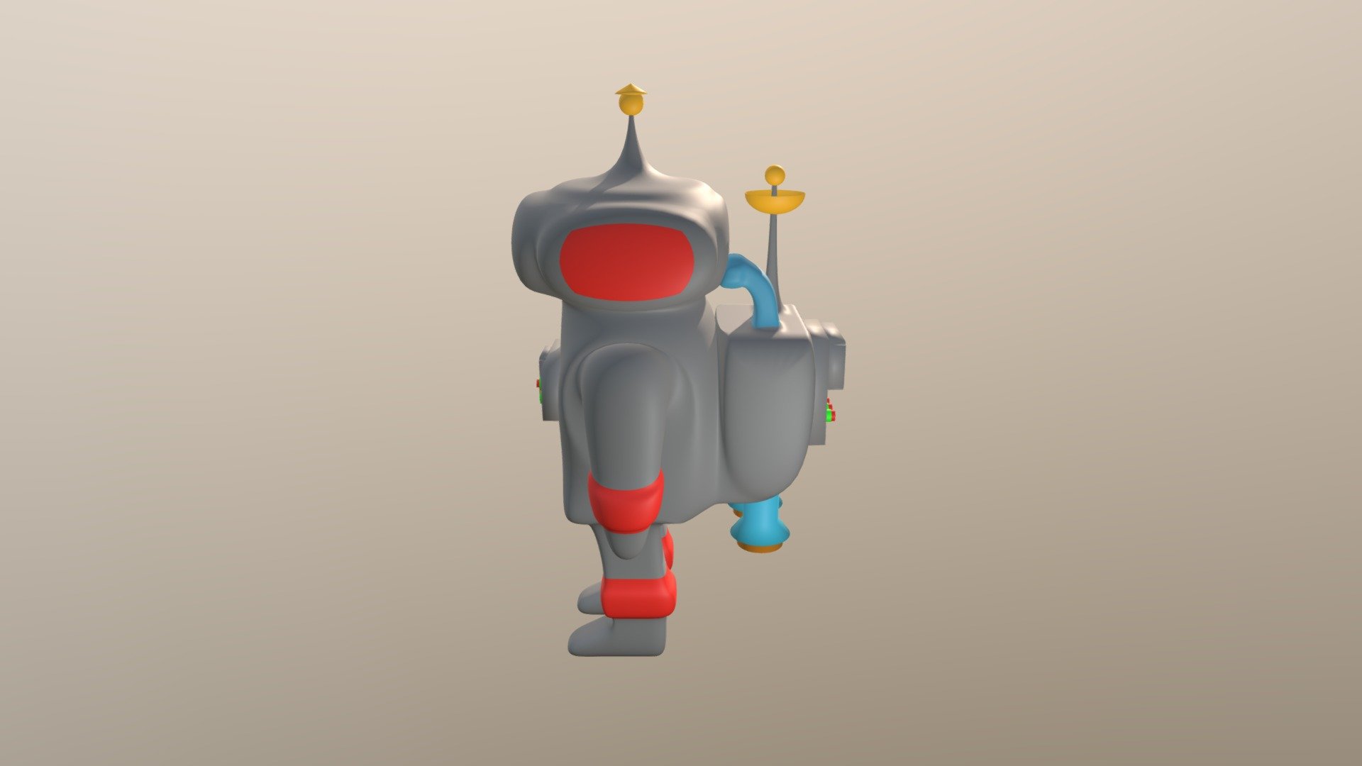 Spaceman - 3D model by Long Nguyen (@fairplayguy12345) [3efb6bb ...